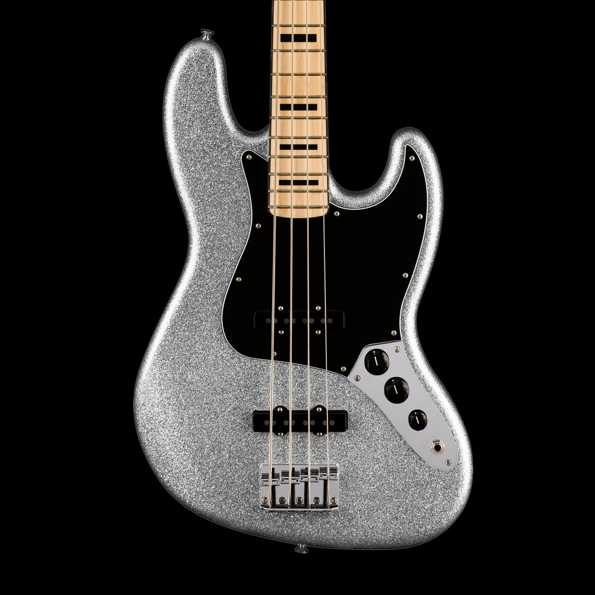 Fender Limited Edition Mikey Way Jazz Bass Silver Sparkle with Gig Bag ...