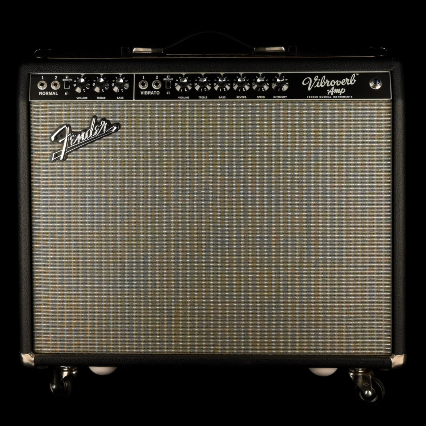 Pre Owned Fender '64 Vibroverb Custom Guitar Amp Combo With Footswitch ...