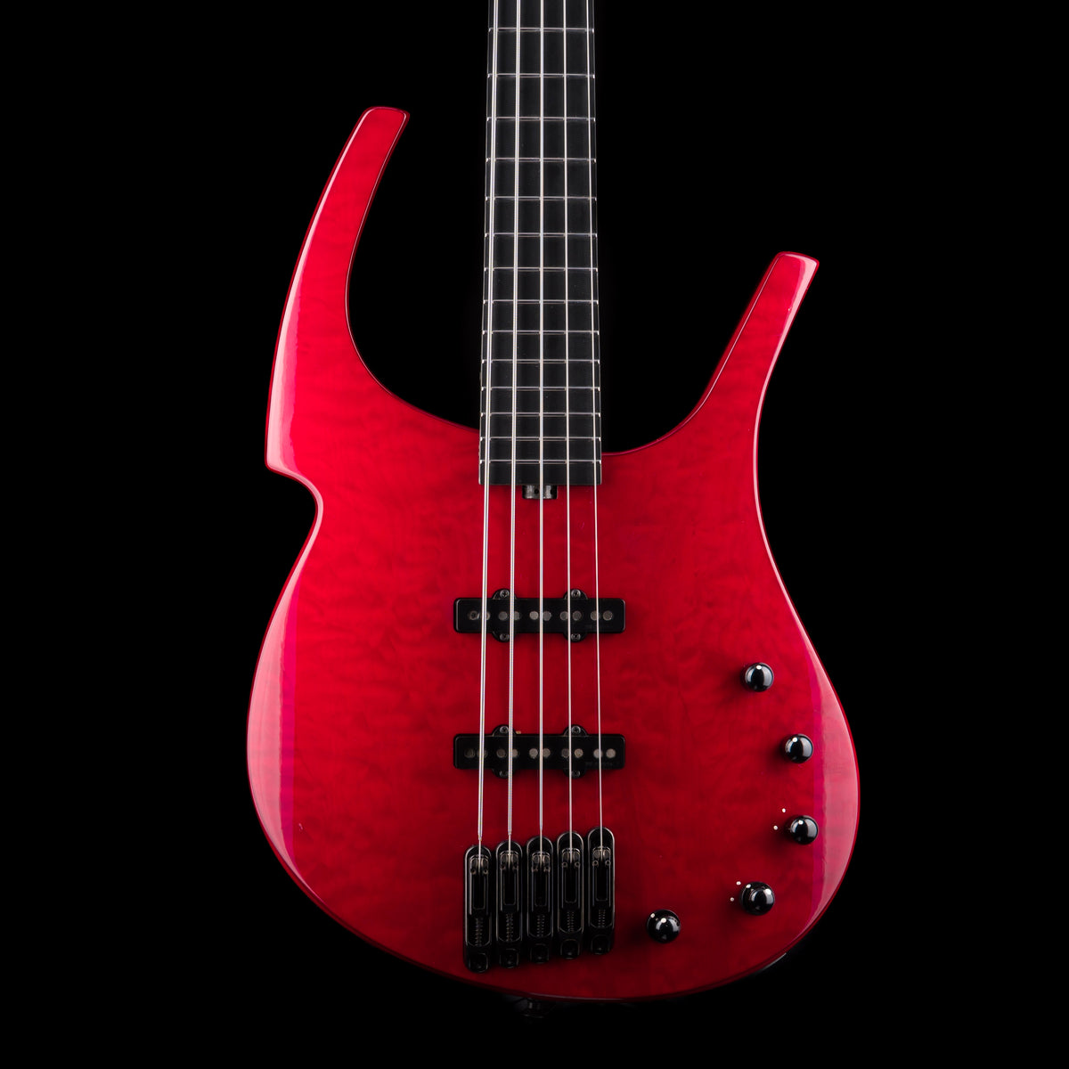 Pre Owned 2005 Parker Fly Bass 5-String Transparent Red With Gig Bag ...