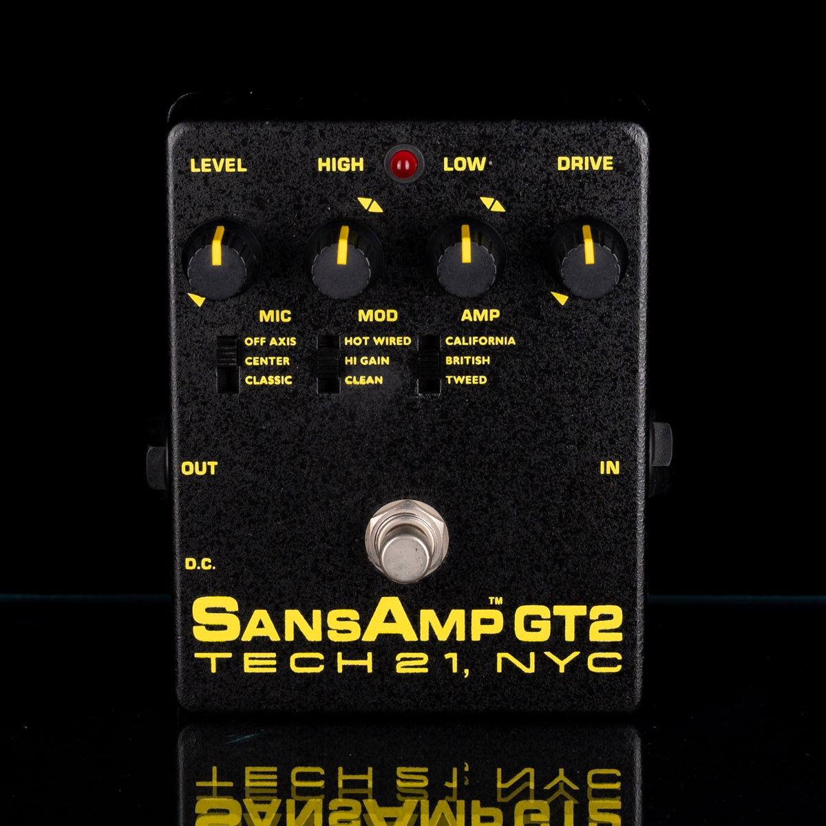 Used Tech 21 SansAmp GT2 Tube Amp Emulator Overdrive Distortion Guitar ...