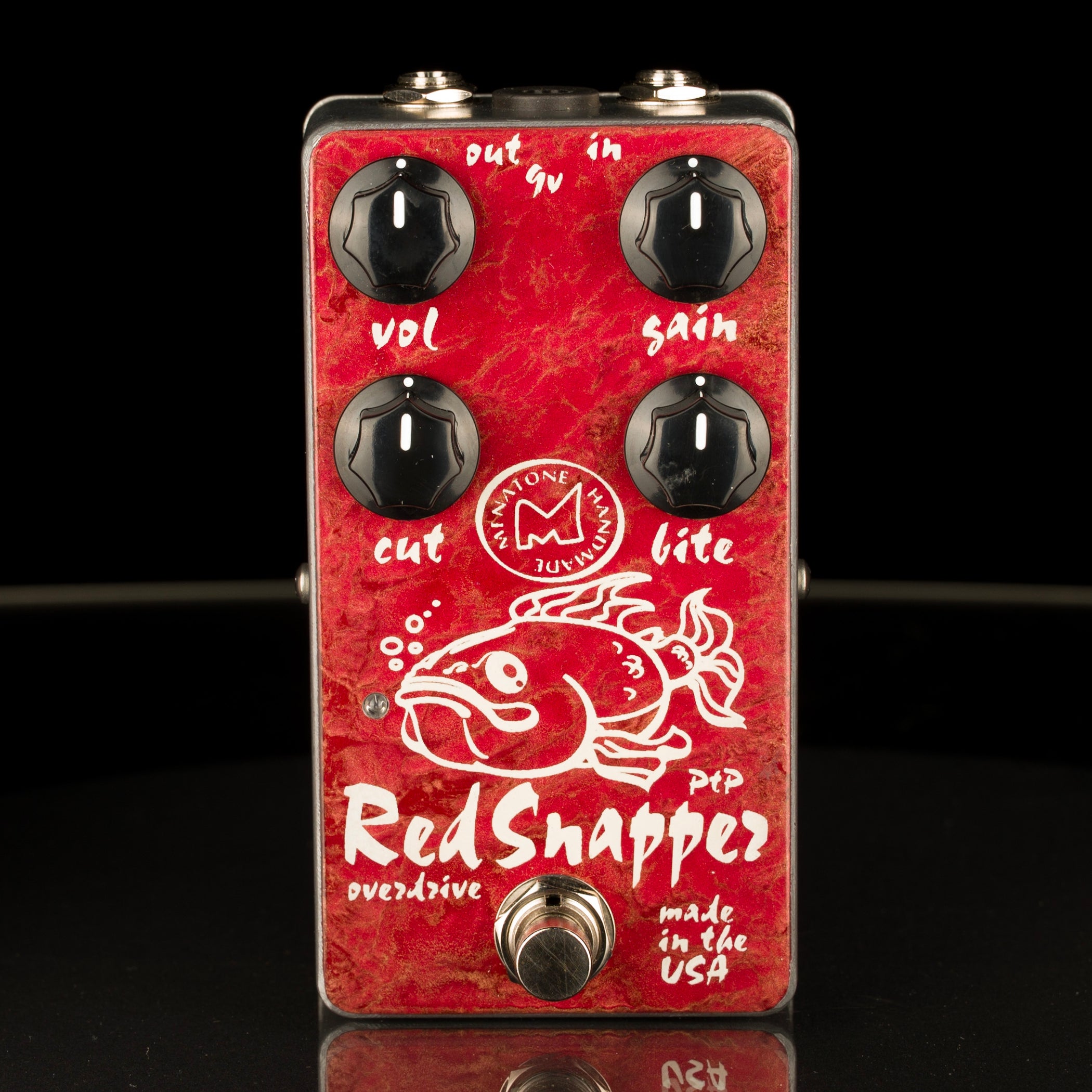 Menatone 4 Knob Red Snapper Overdrive Guitar Pedal with Fat Fish ...