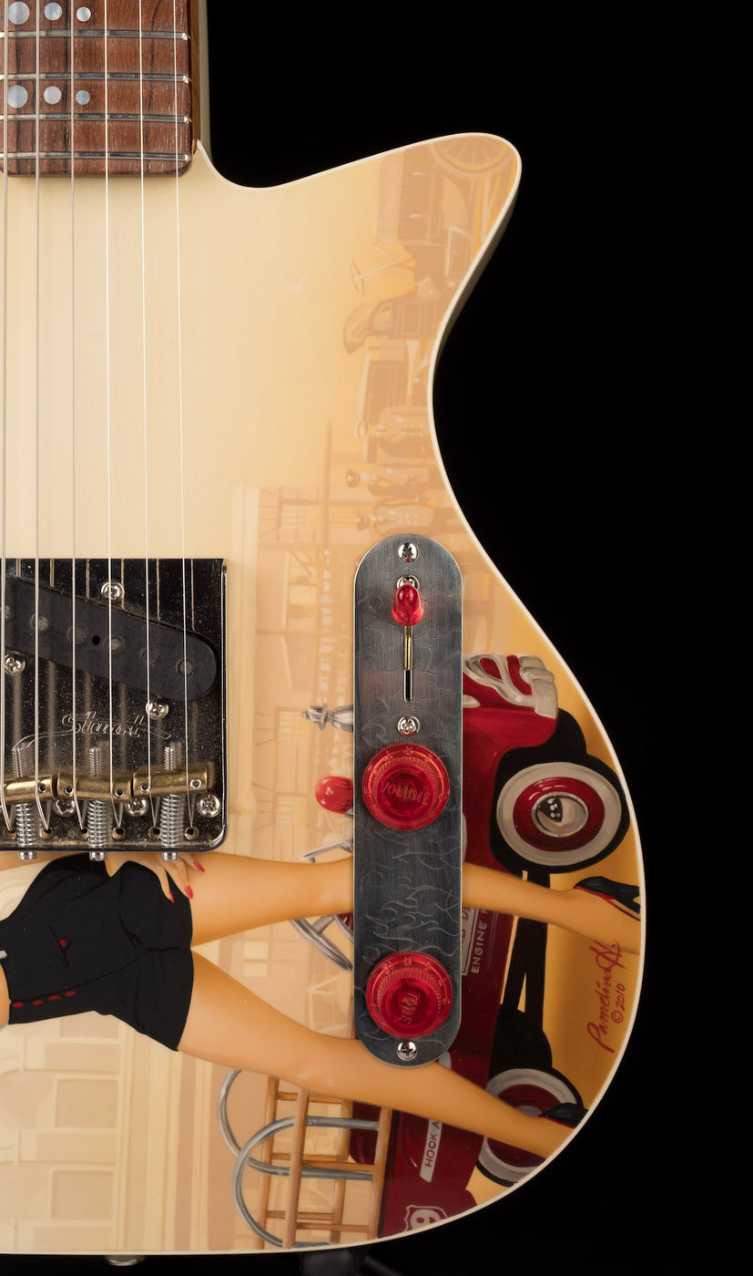 Stuart Guitars LAFD with Painting - Pamelina H Collection — Truetone Music