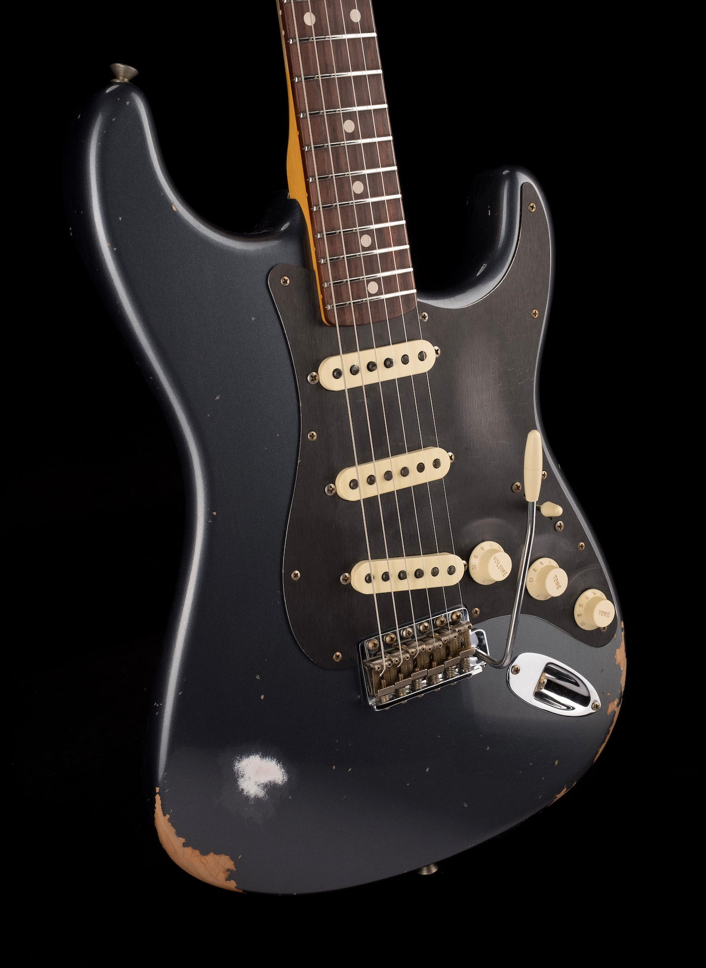 Fender Custom Shop 1962 Stratocaster Reverse Headstock Relic Charcoal ...