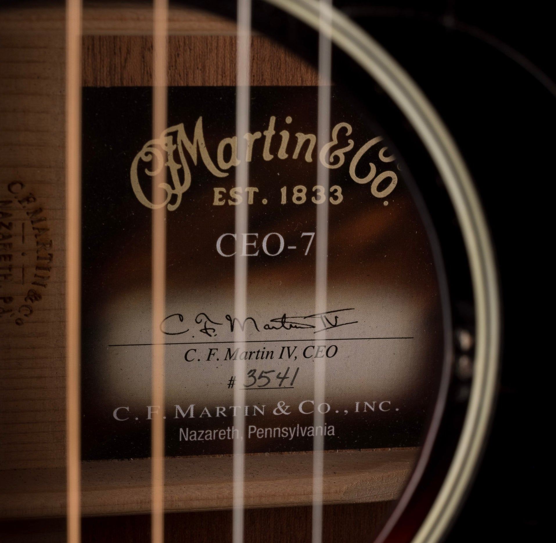 Used 2019 Martin CEO-7 Acoustic Electric Guitar Sunburst with OHSC ...