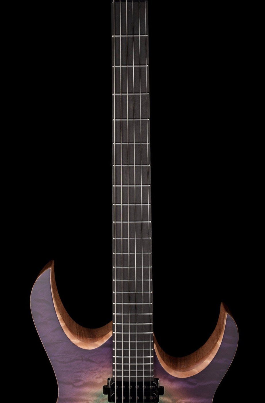 Mayones Duvell Elite 6 String 4A Quilt Maple Top Joker Burst Satine Fi ...