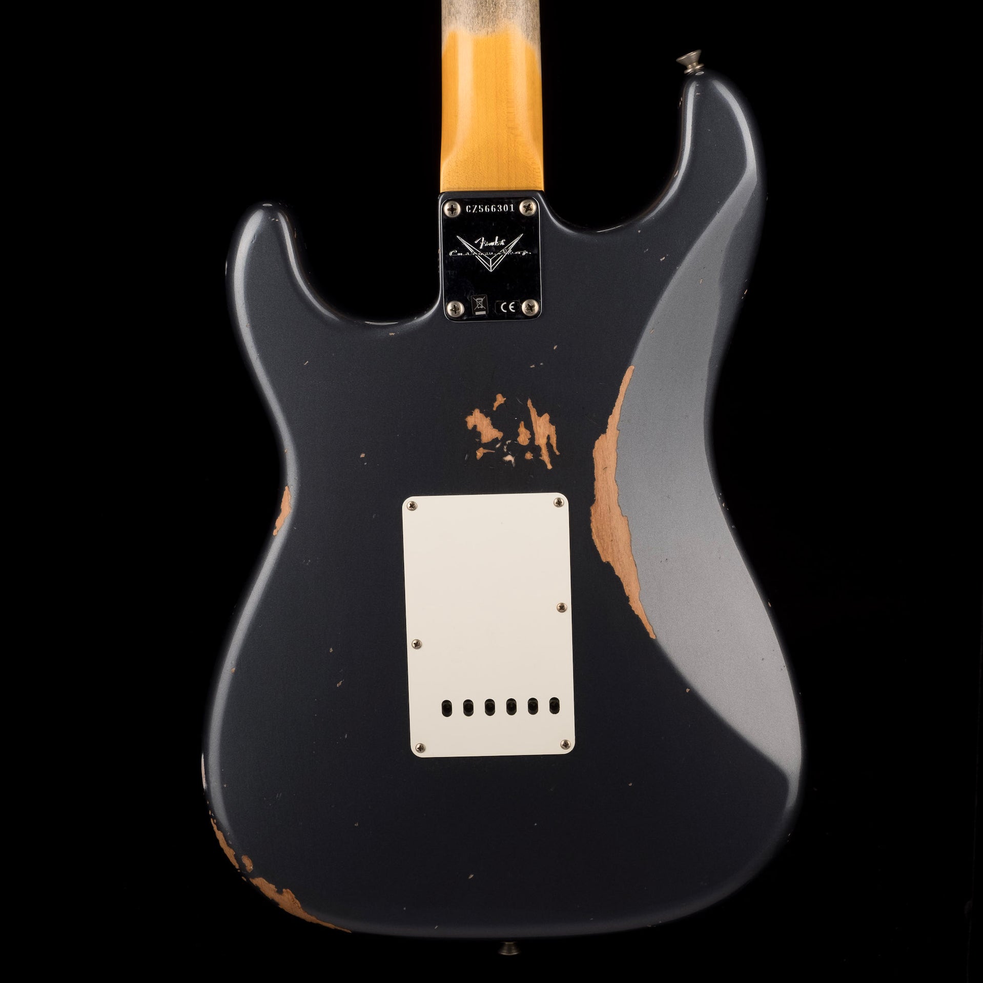 Fender Custom Shop 1962 Stratocaster Reverse Headstock Relic Charcoal ...