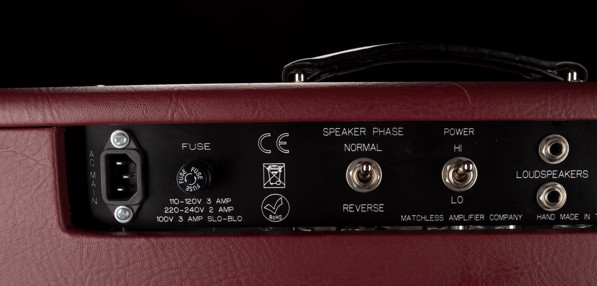 Matchless DC-30 2x12" Custom Color Dark Burgundy Guitar Amp Combo ...