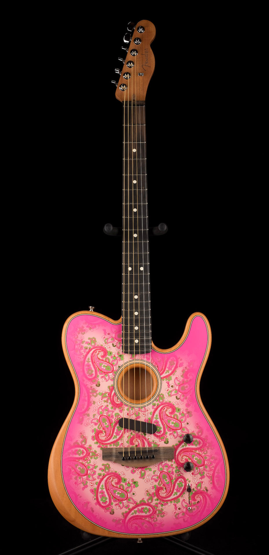 Used Fender Limited Edition American Acoustasonic Telecaster Pink Pais ...