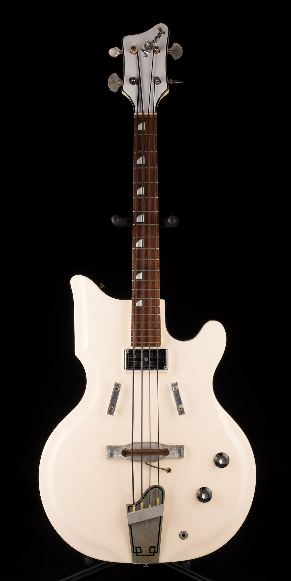 Vintage 1962 National Val-Pro 85 Bass White with OHSC - Ry Cooder Coll ...