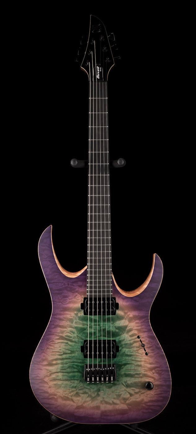 Mayones Duvell Elite 6 String 4A Quilt Maple Top Joker Burst Satine Fi ...