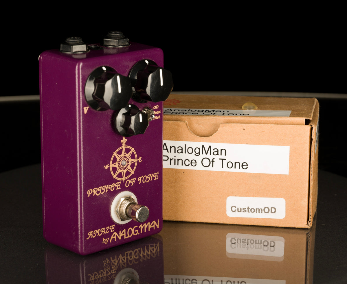 Used Analogman Prince Of Tone Overdrive Pedal With Box — Truetone Music