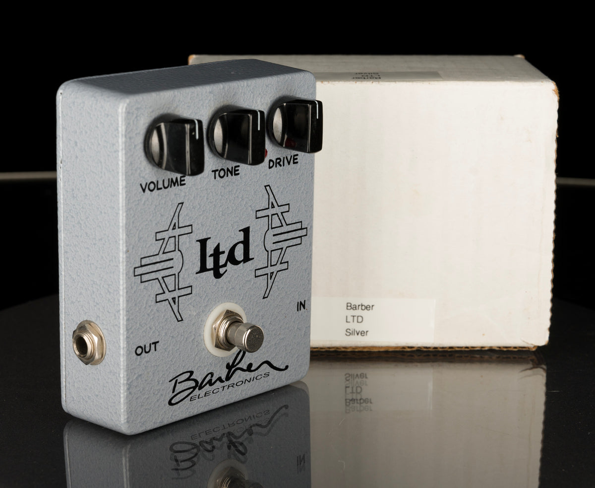 Used Barber LTD Silver Overdrive Pedal With Box — Truetone Music