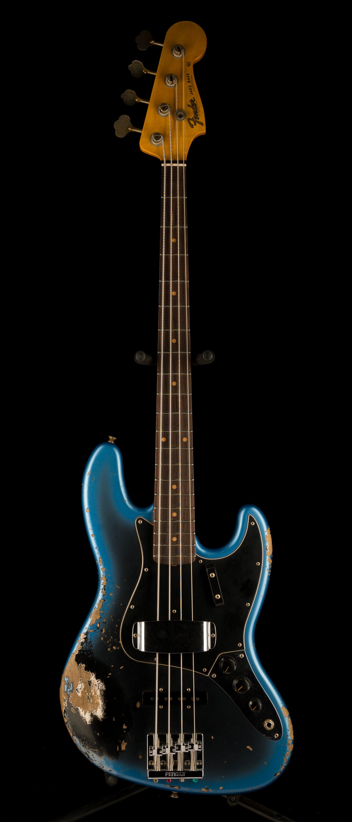 Fender Custom Shop 1963 Jazz Bass Heavy Relic Dark Night Truetone Colo ...
