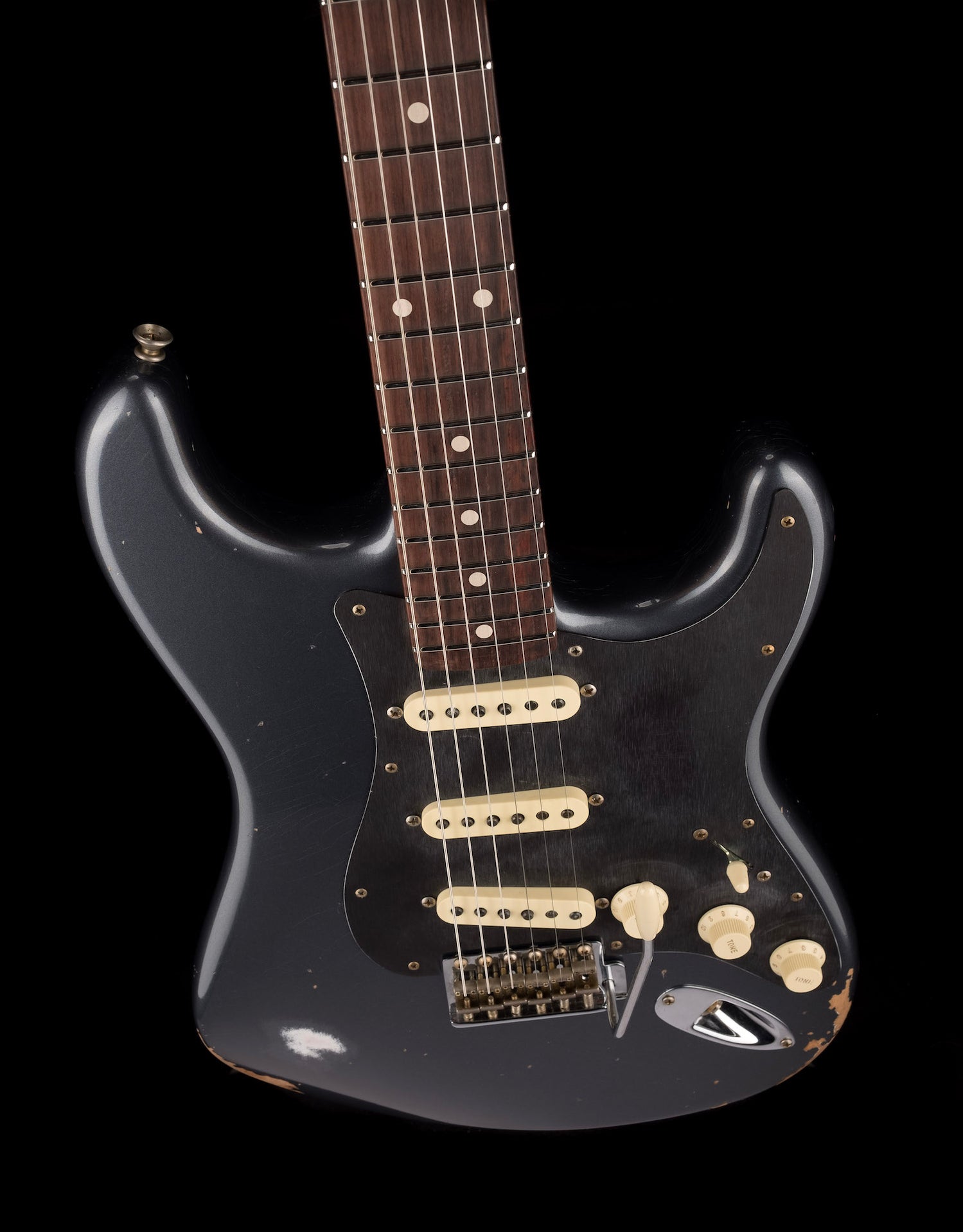 Fender Custom Shop 1962 Stratocaster Reverse Headstock Relic Charcoal ...