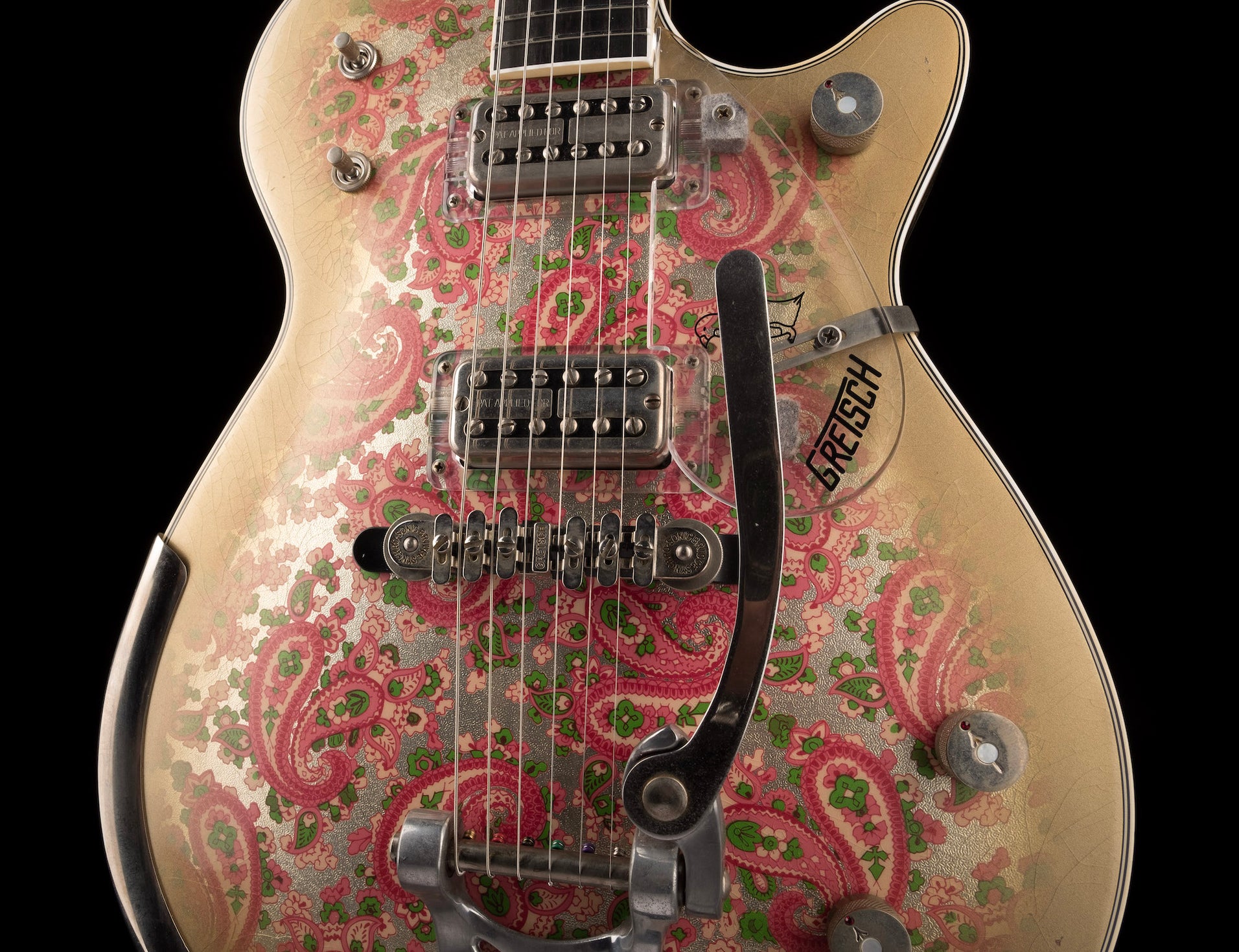 Gretsch Custom Shop Masterbuilt G6134CS 1959 Gold Paisley Penguin Reli — Truetone Music