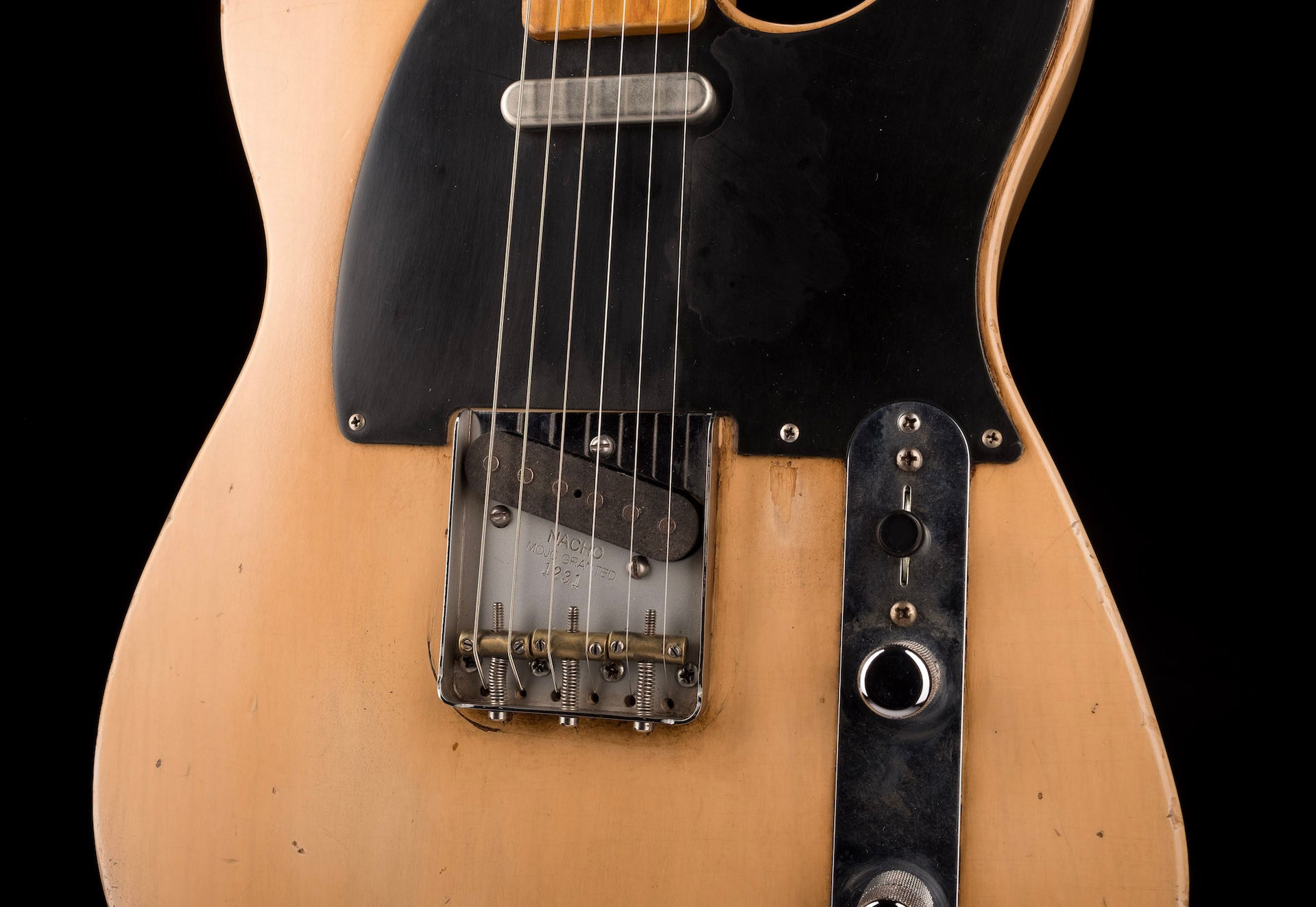 Pre Owned Nacho Guitars Blackguard Nachocaster Blonde with OHSC ...