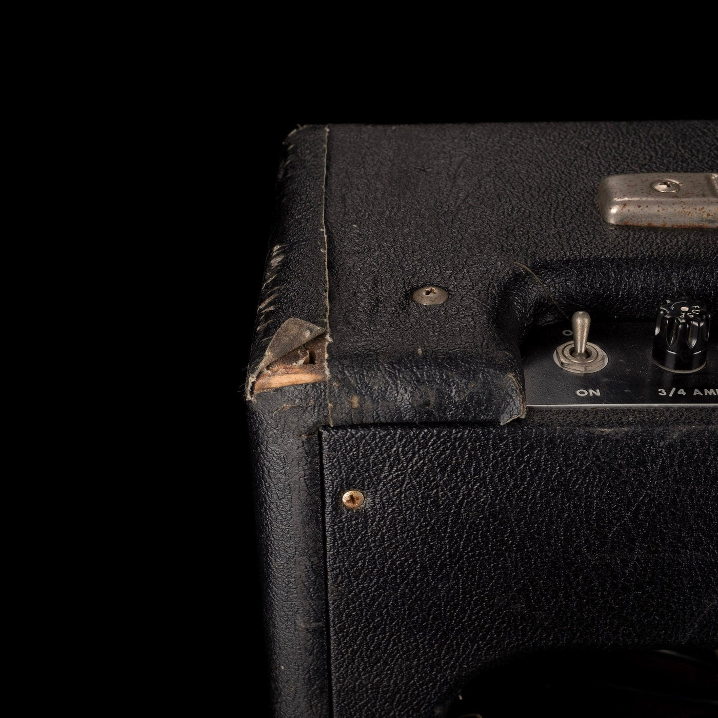 Vintage 1963 Fender Reverb Tank - Black Tolex — Truetone Music