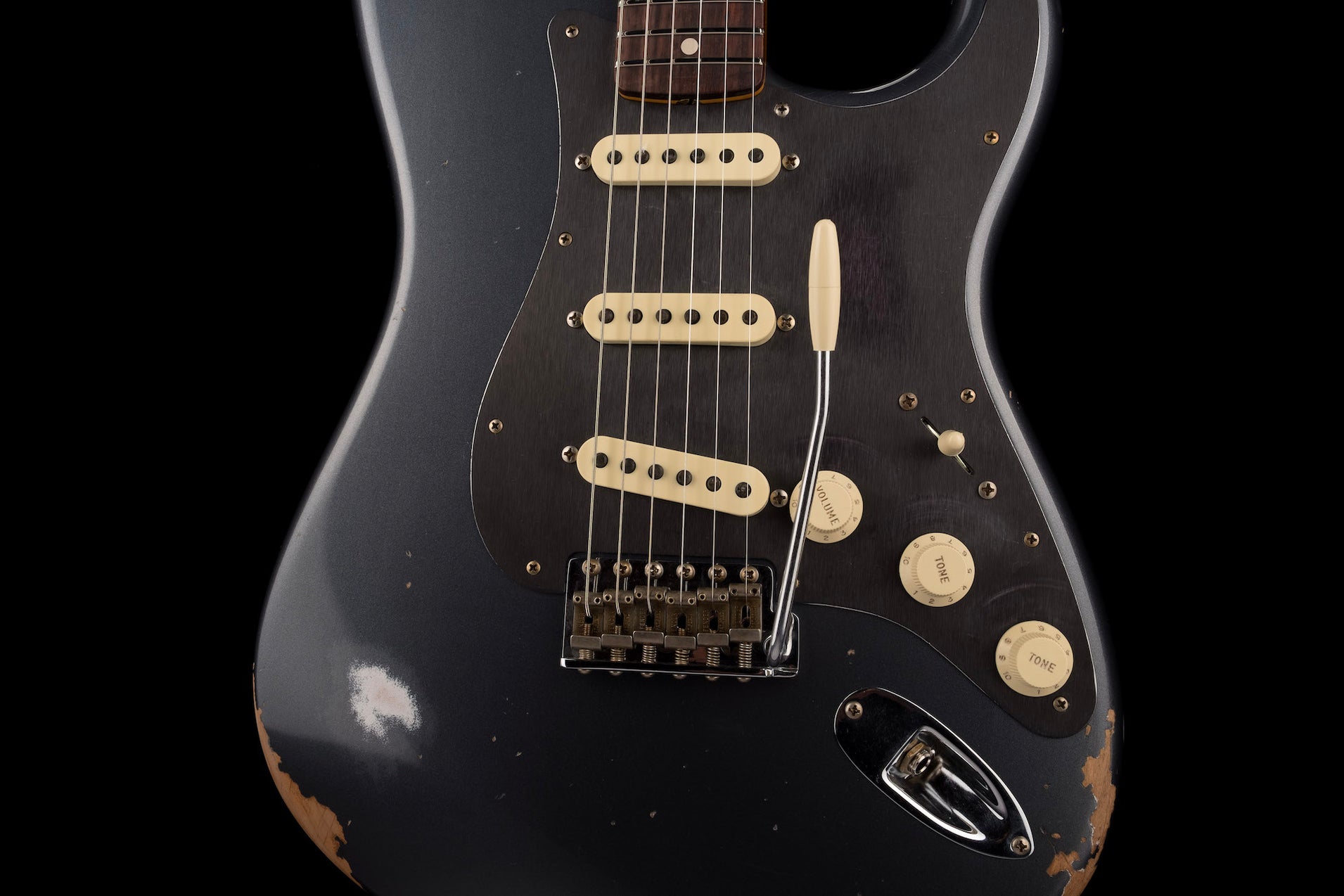 Fender Custom Shop 1962 Stratocaster Reverse Headstock Relic Charcoal ...