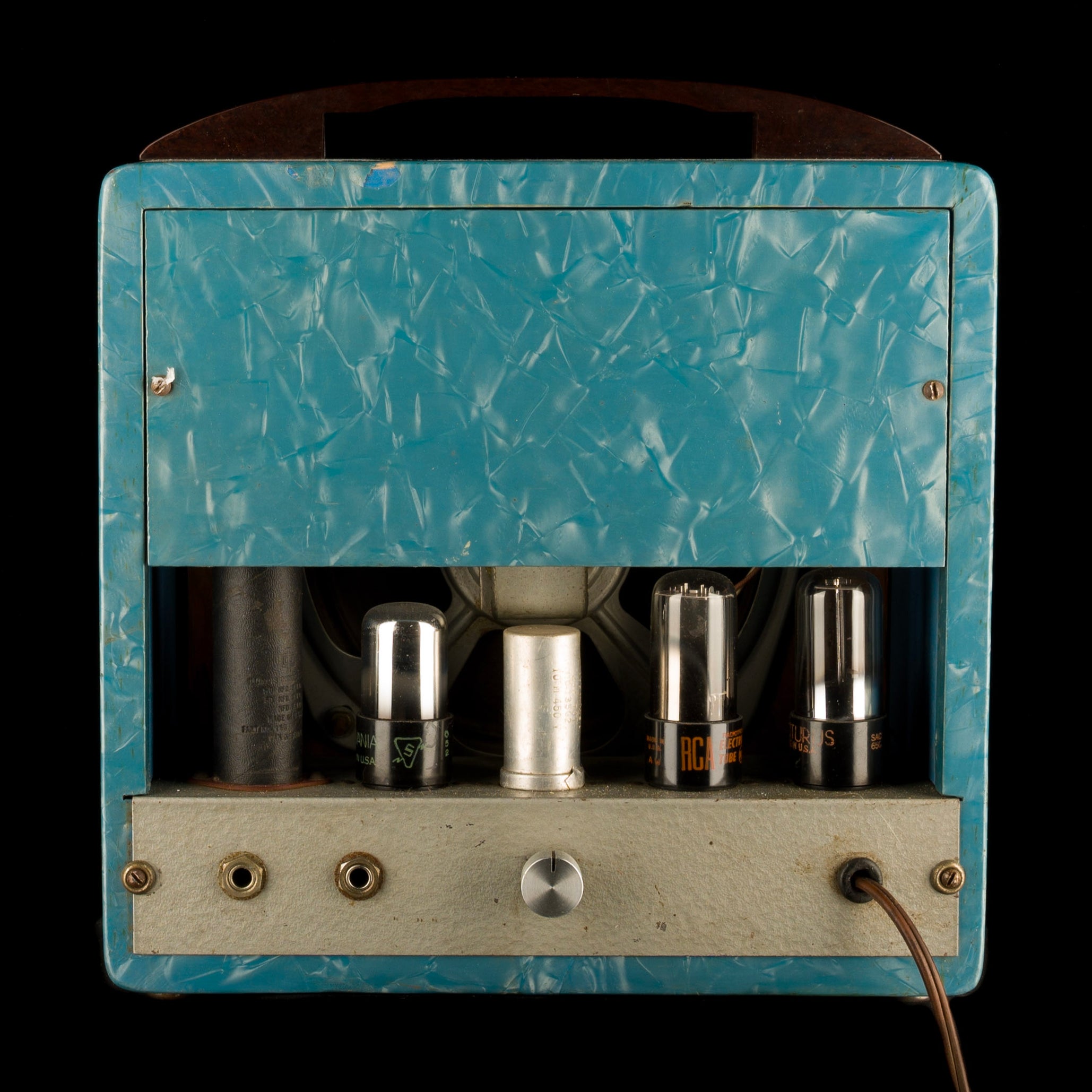 Vintage 1950s Magnatone Blue Pearloid Lap Steel Amplifier — Truetone Music