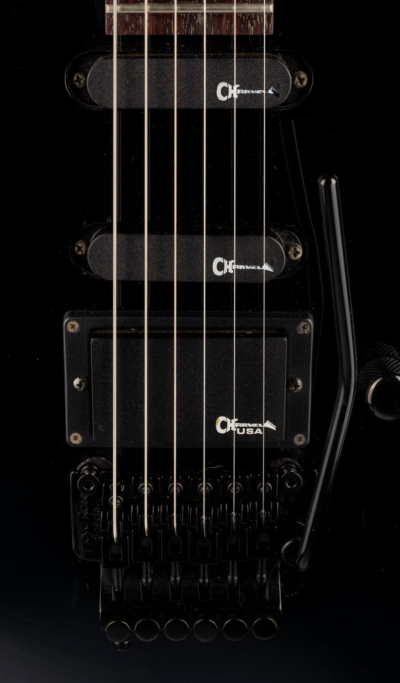Used Charvel Charvette HSS Black Made in Japan with OHSC — Truetone Music