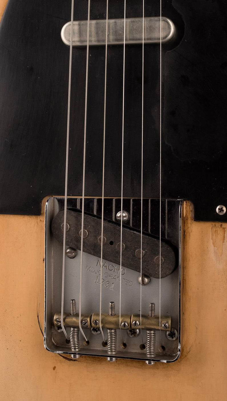 Pre Owned Nacho Guitars Blackguard Nachocaster Blonde with OHSC ...