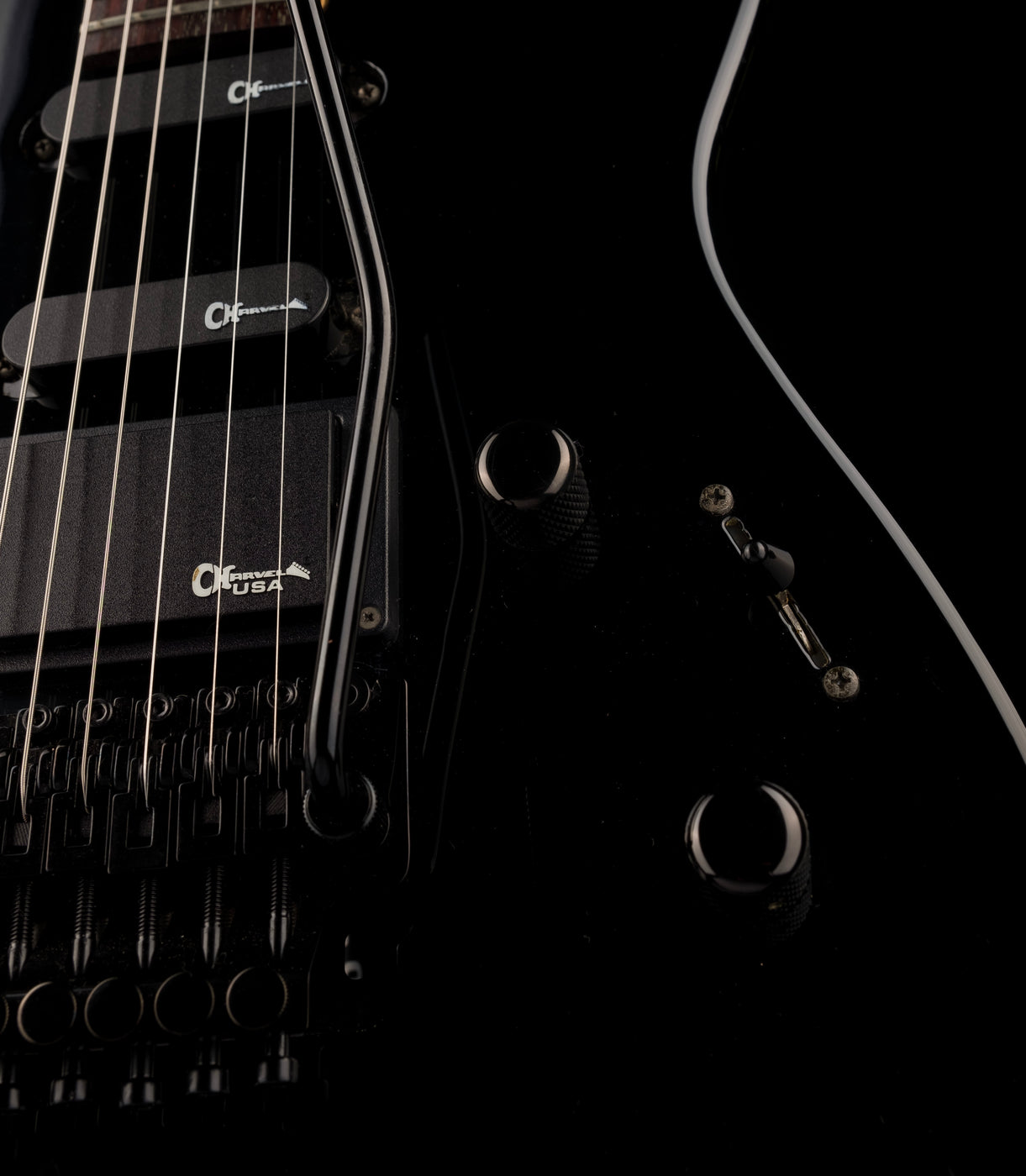 Used Charvel Charvette HSS Black Made in Japan with OHSC — Truetone Music
