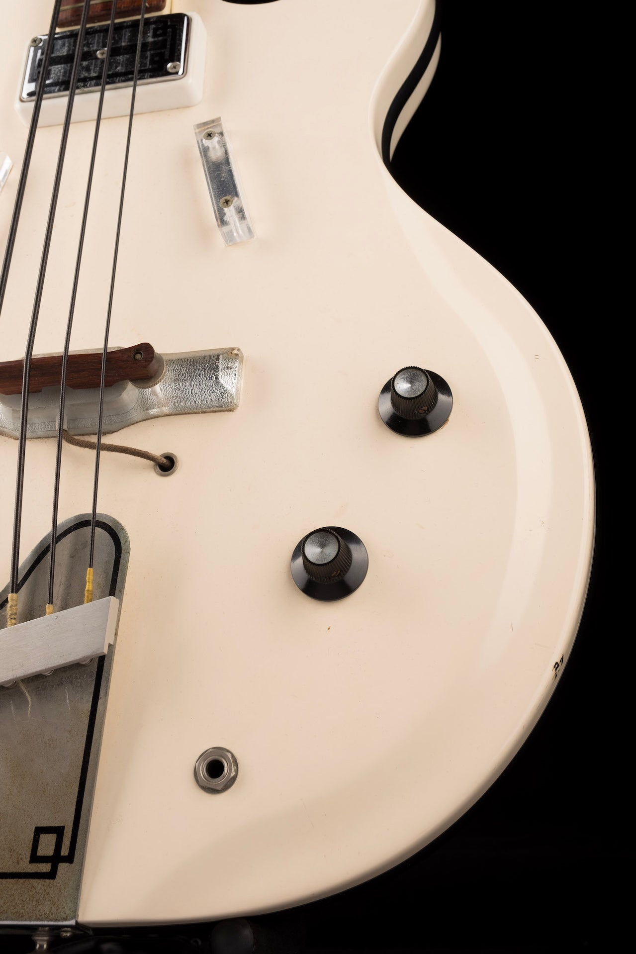Vintage 1962 National Val-Pro 85 Bass White with OHSC - Ry Cooder Coll ...