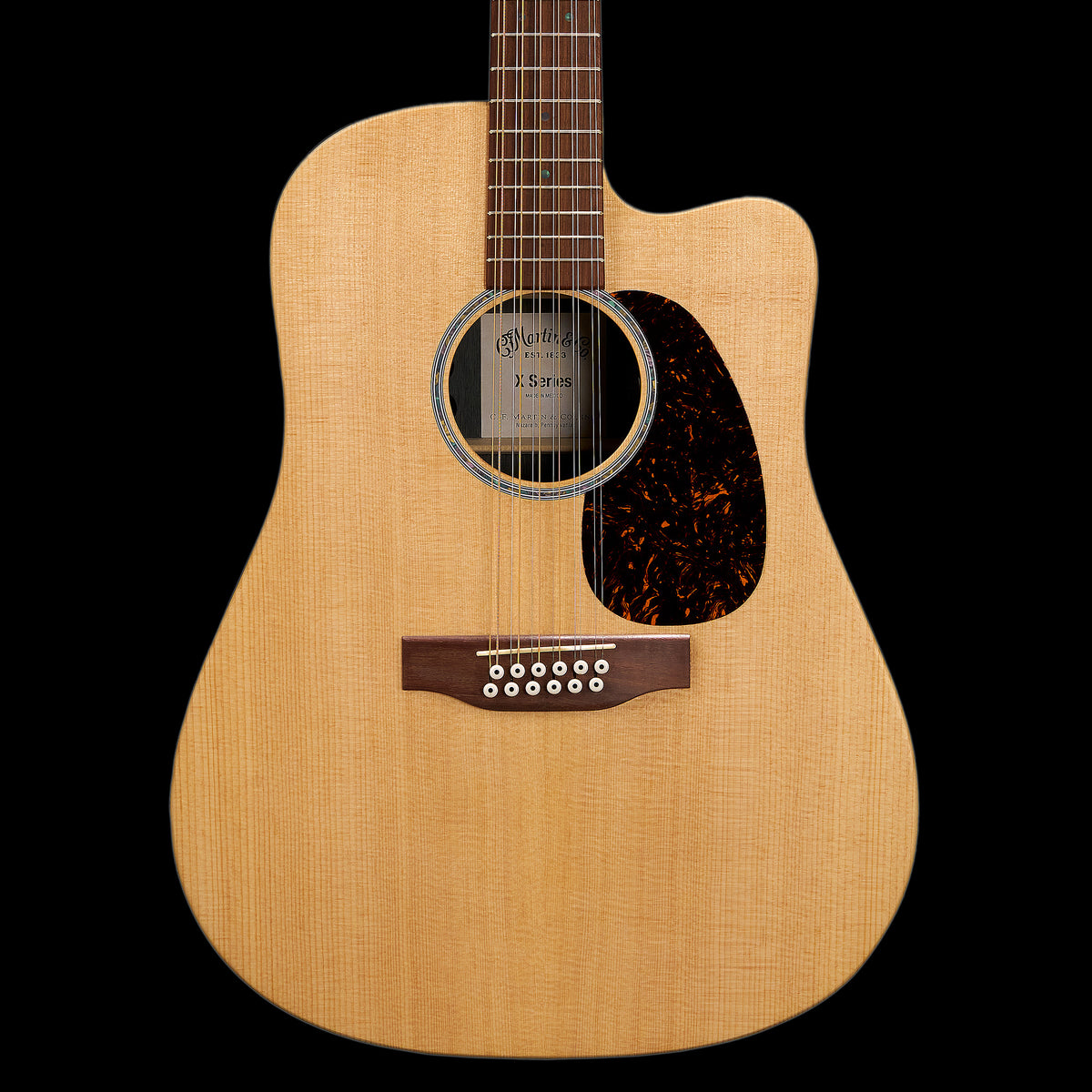 Martin DC-X2E 12-String Brazilian Rosewood Acoustic Electric Guitar wi ...