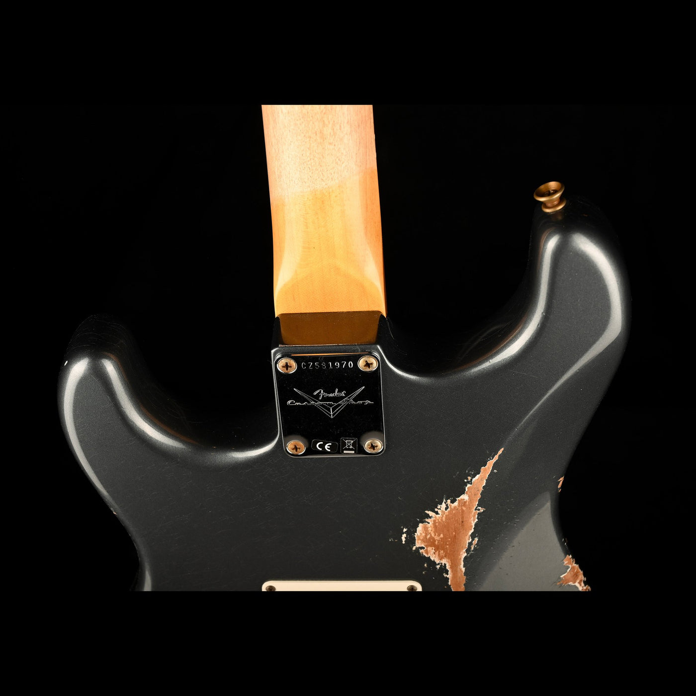Fender Custom Shop 1962 Stratocaster Reverse Headstock Relic Charcoal ...