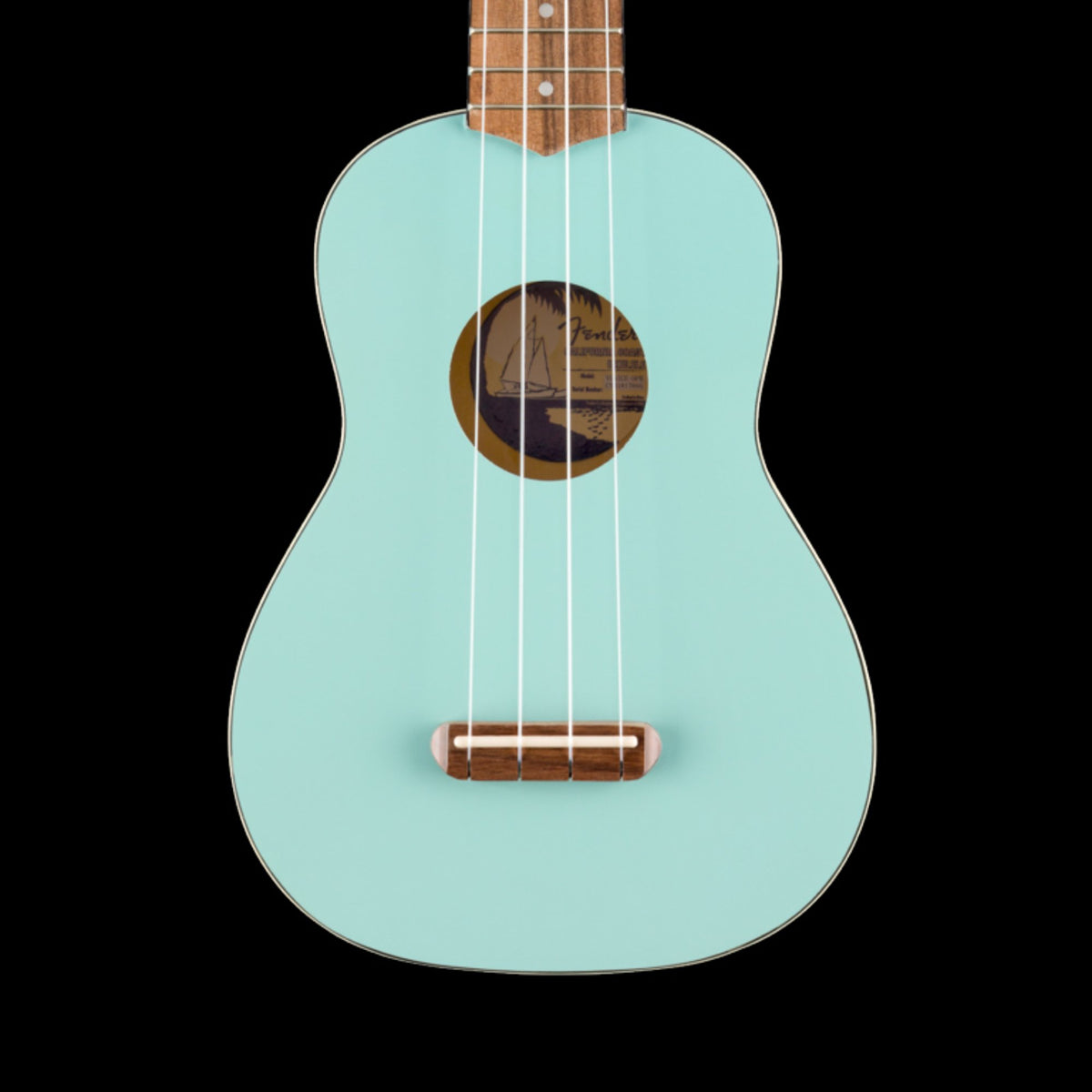 Fender Venice Soprano Uke Walnut Fingerboard Daphne Blue — Truetone Music