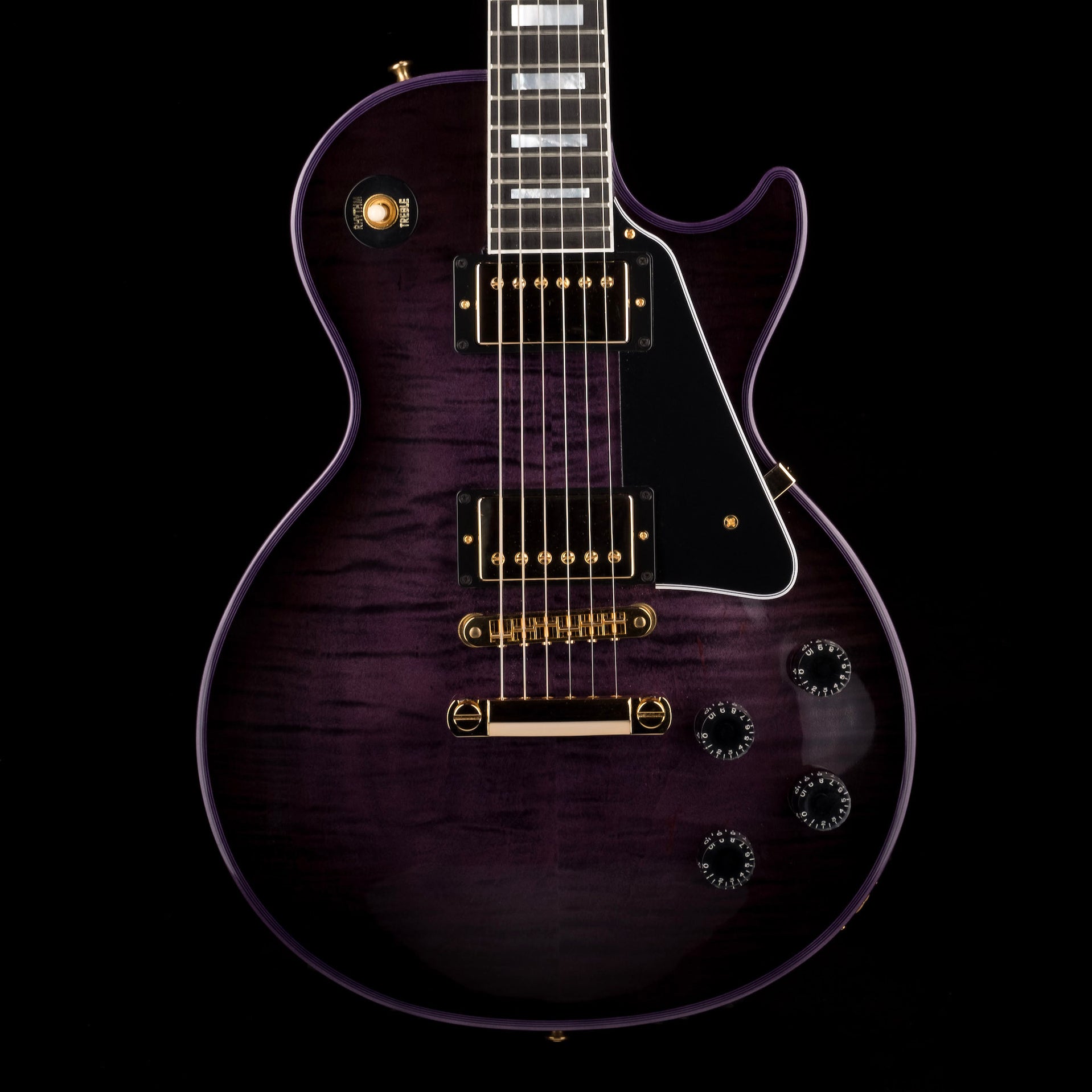 Pre Owned 2022 Gibson Custom Shop Les Paul Custom Purple Widow Burst W ...