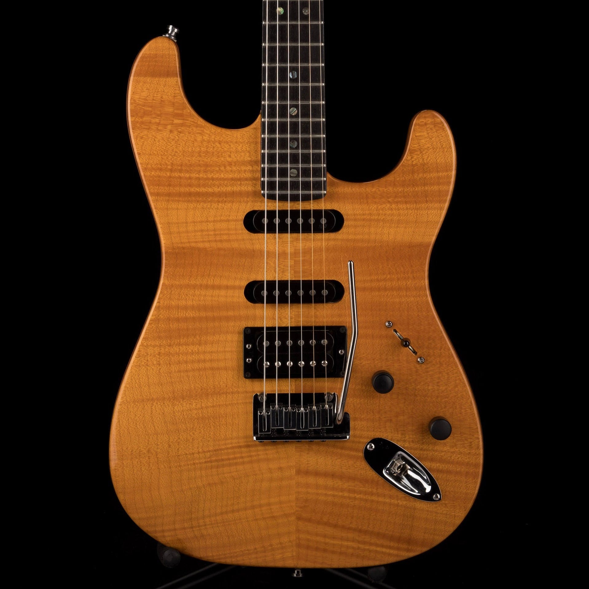 Used Fender American Deluxe Stratocaster FMT HSS Amber with Case ...