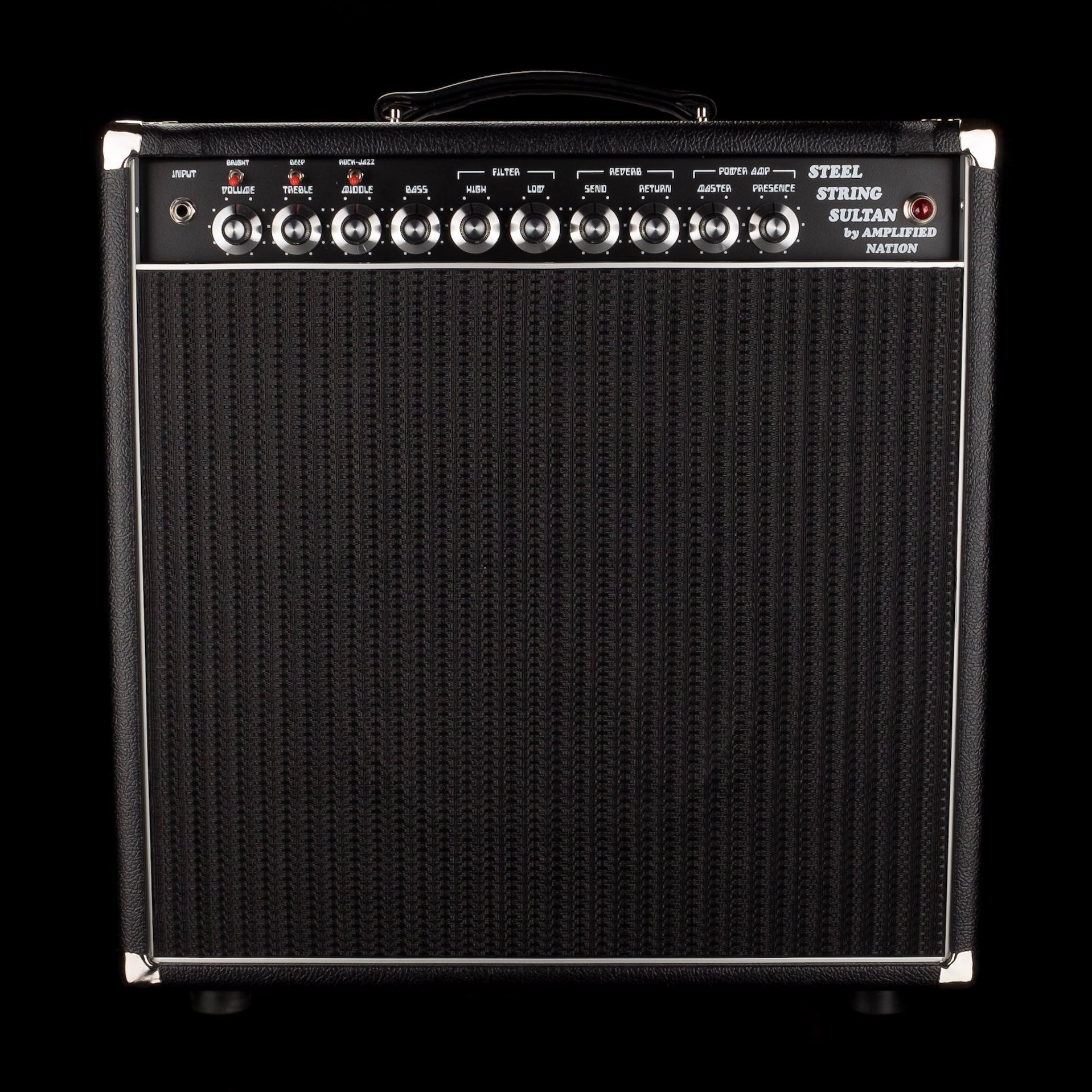 Amplified Nation Steel String Sultan 22W 1x12 Combo Amp Black Tolex Bl ...
