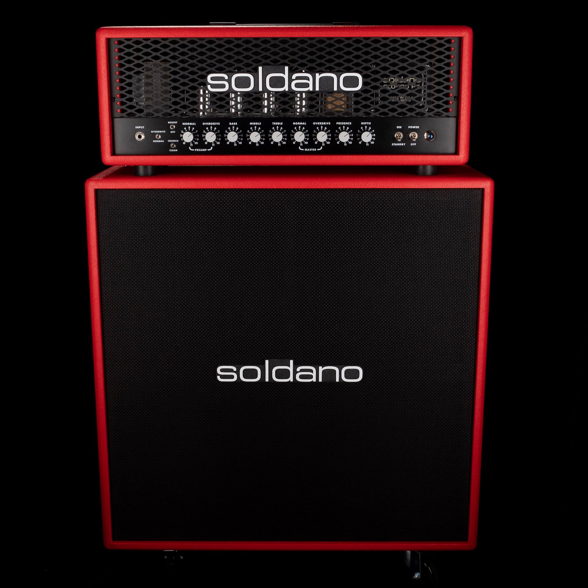 Soldano SLO-100 Super Lead Overdrive Custom Guitar Amp Head Red Bronco ...