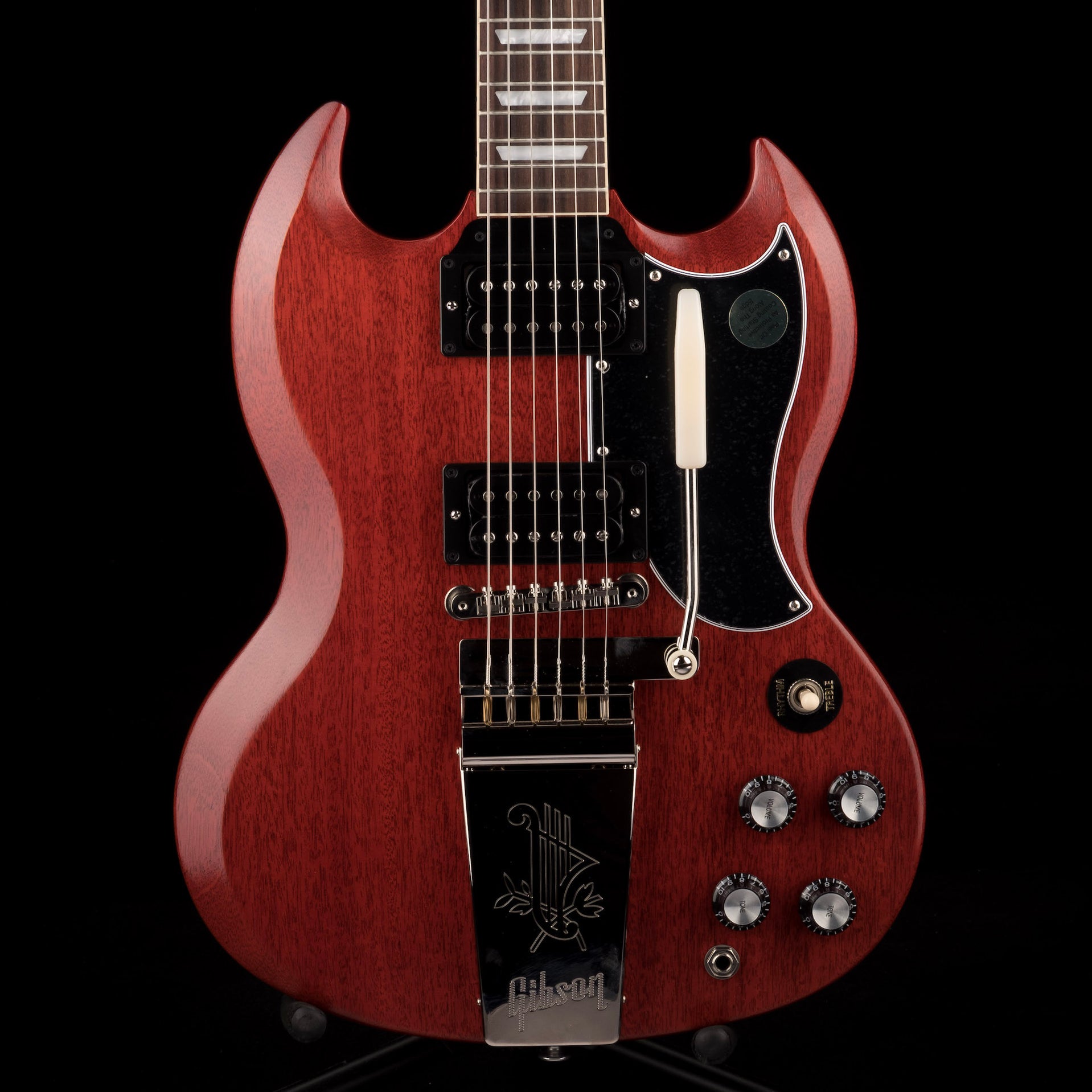 Gibson SG Standard '61 Faded Maestro Vibrola Vintage Cherry With Case — Truetone Music