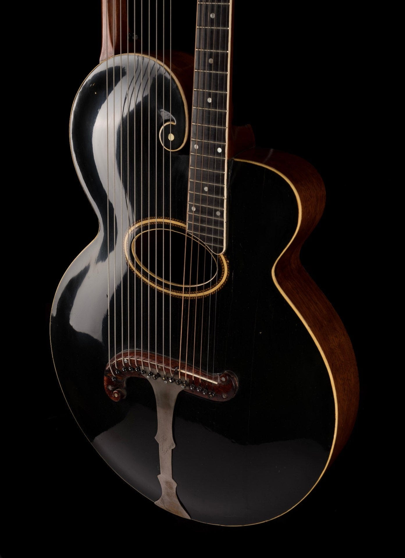 Vintage 1908 Gibson Harp Guitar Style V With Case — Truetone Music