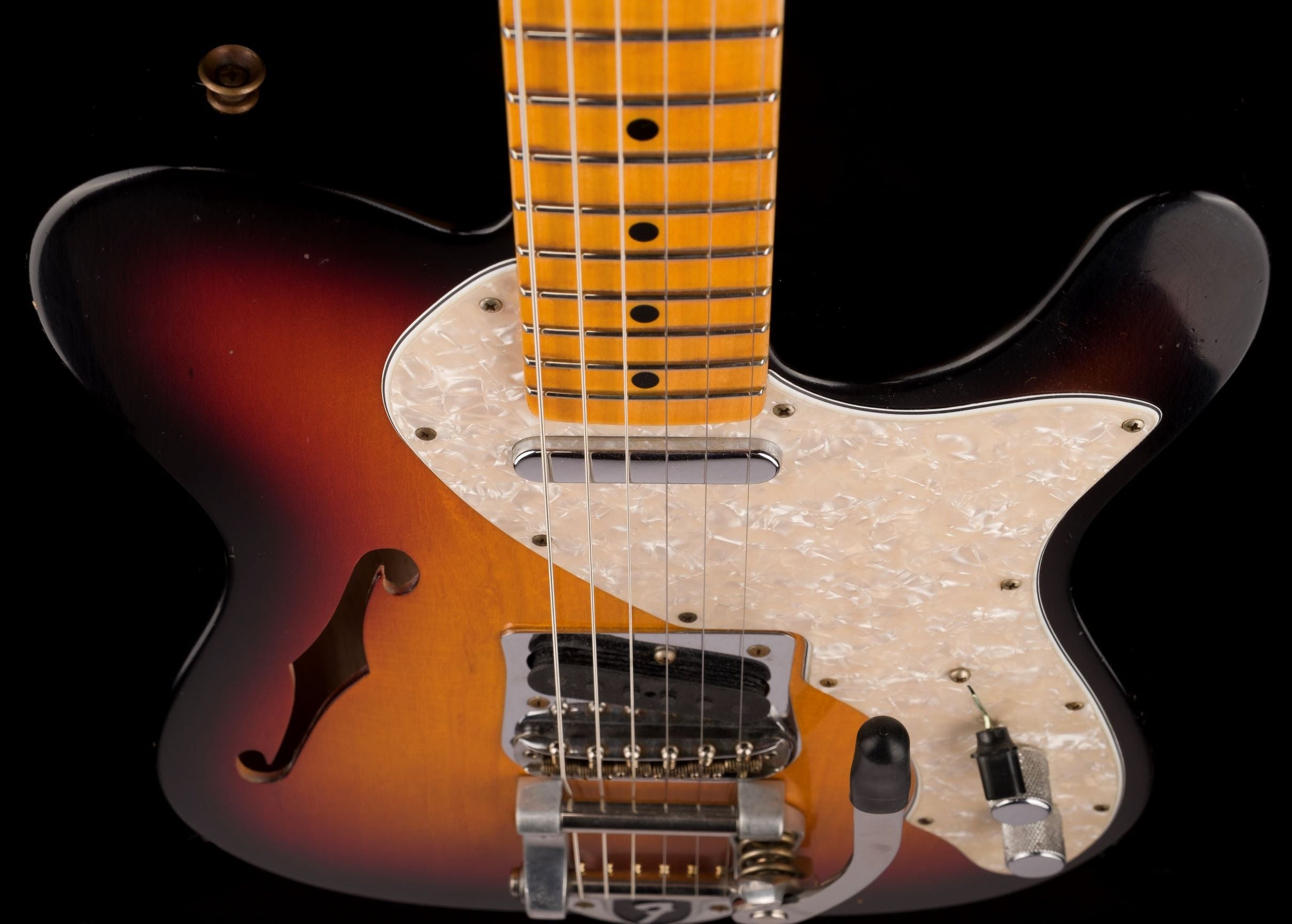 Fender Custom Shop 1968 Telecaster Thinline Journeyman Relic 3-Color S ...