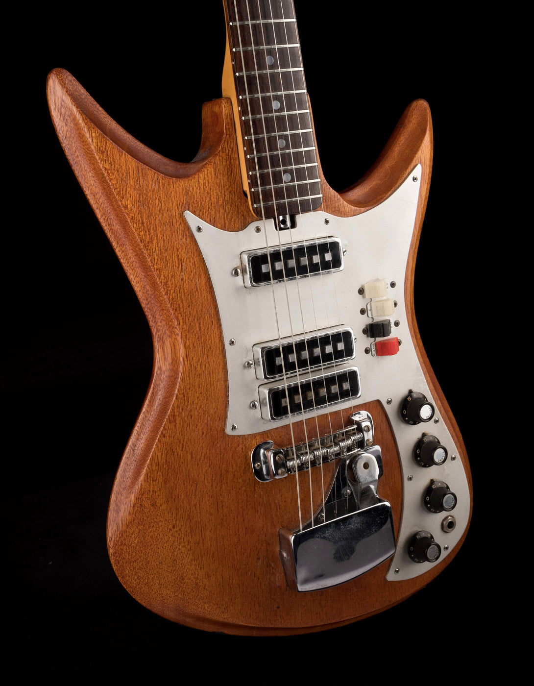 Pre Owned Vintage 1969 Teisco Del Rey K3L ET-312 “Shark Fin” Natural W ...