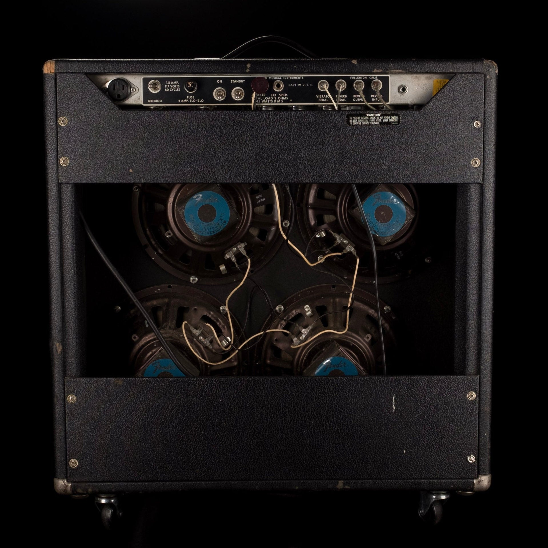 Vintage 1973 Fender Super Reverb Silverface Guitar Amp Combo — Truetone ...