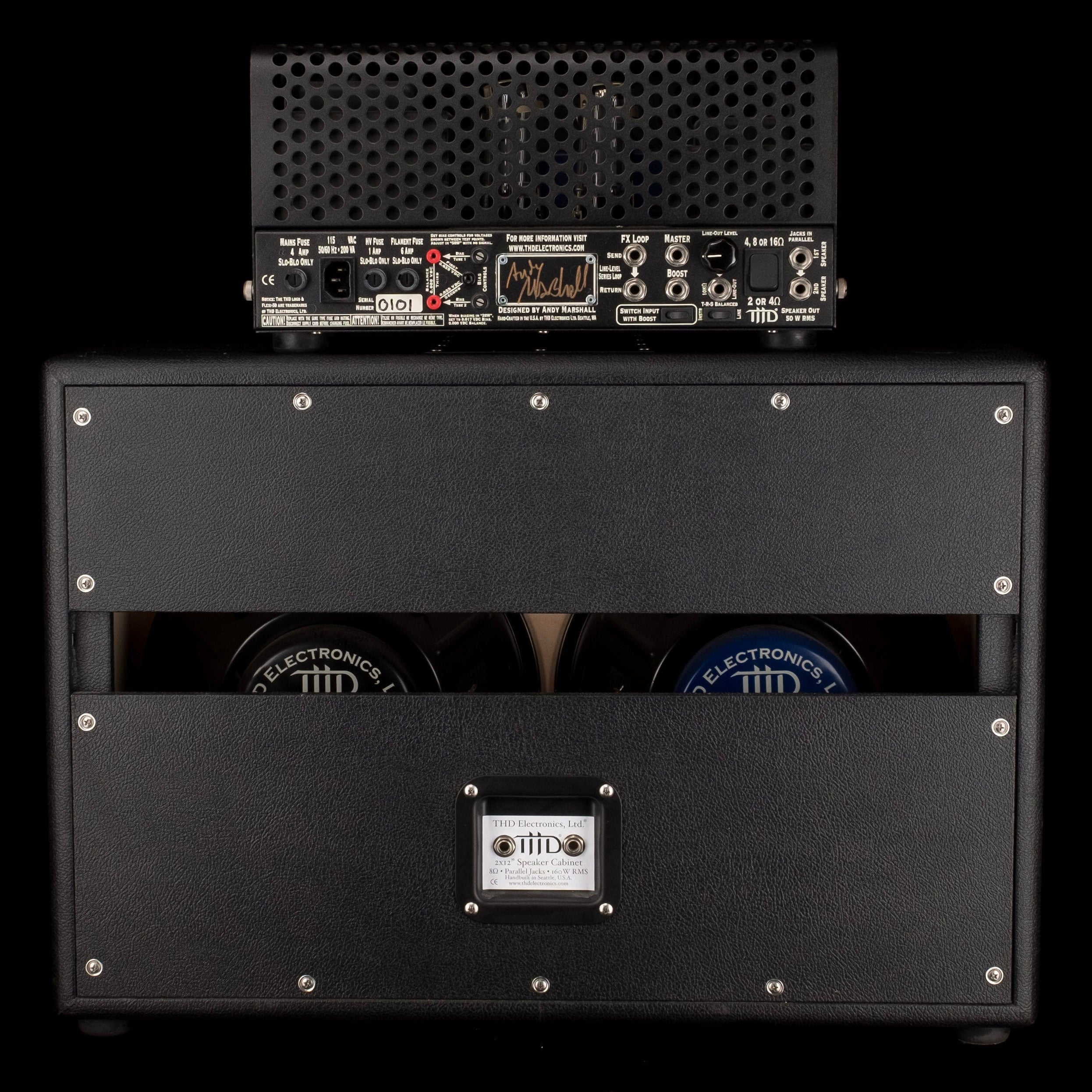 Pre Owned THD Flexi 50 Guitar Amp Head With Matching 2x12" Guitar Amp ...