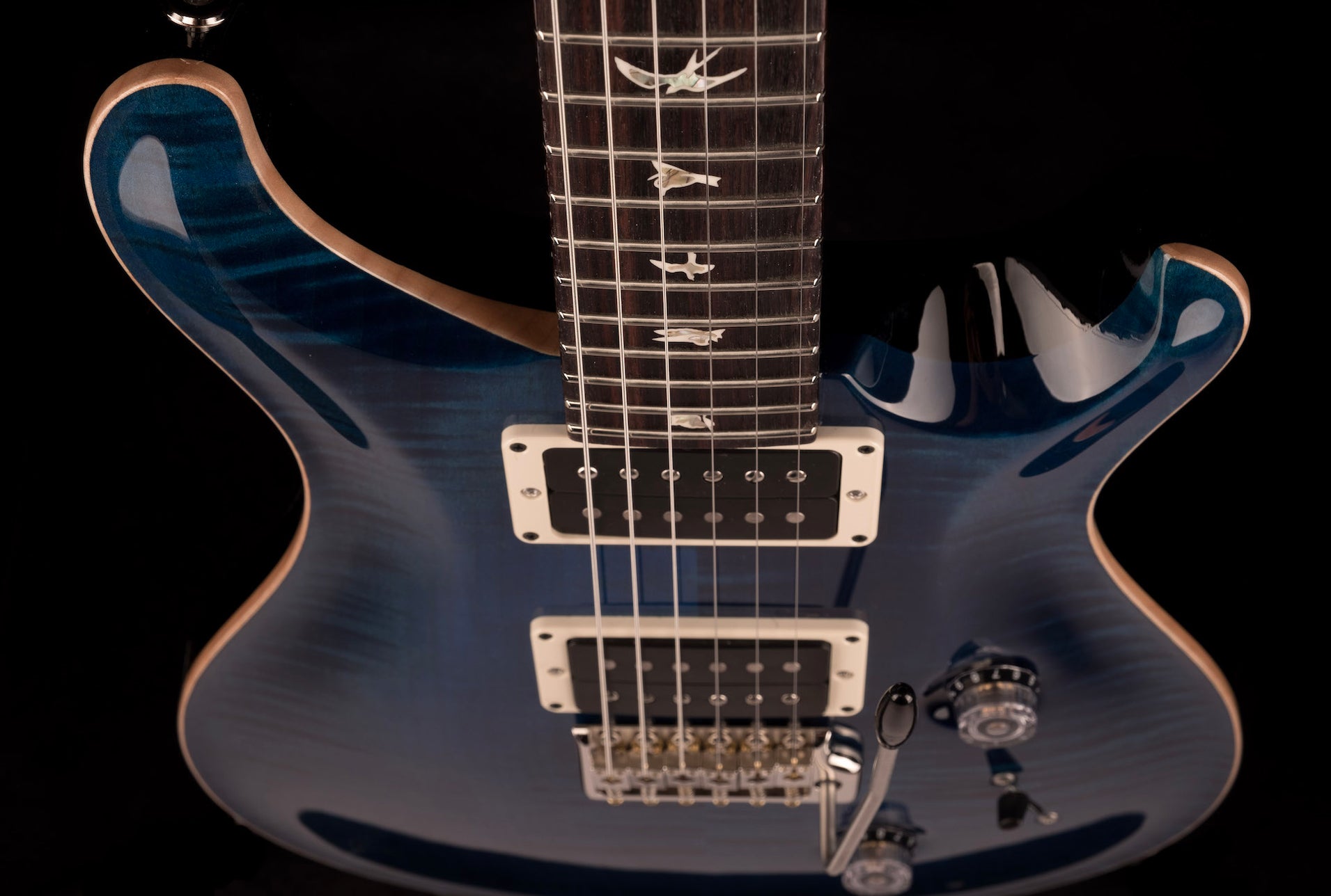 PRS Core Custom 24 Pattern Thin Custom Color Blue Matteo With Case - 2 ...