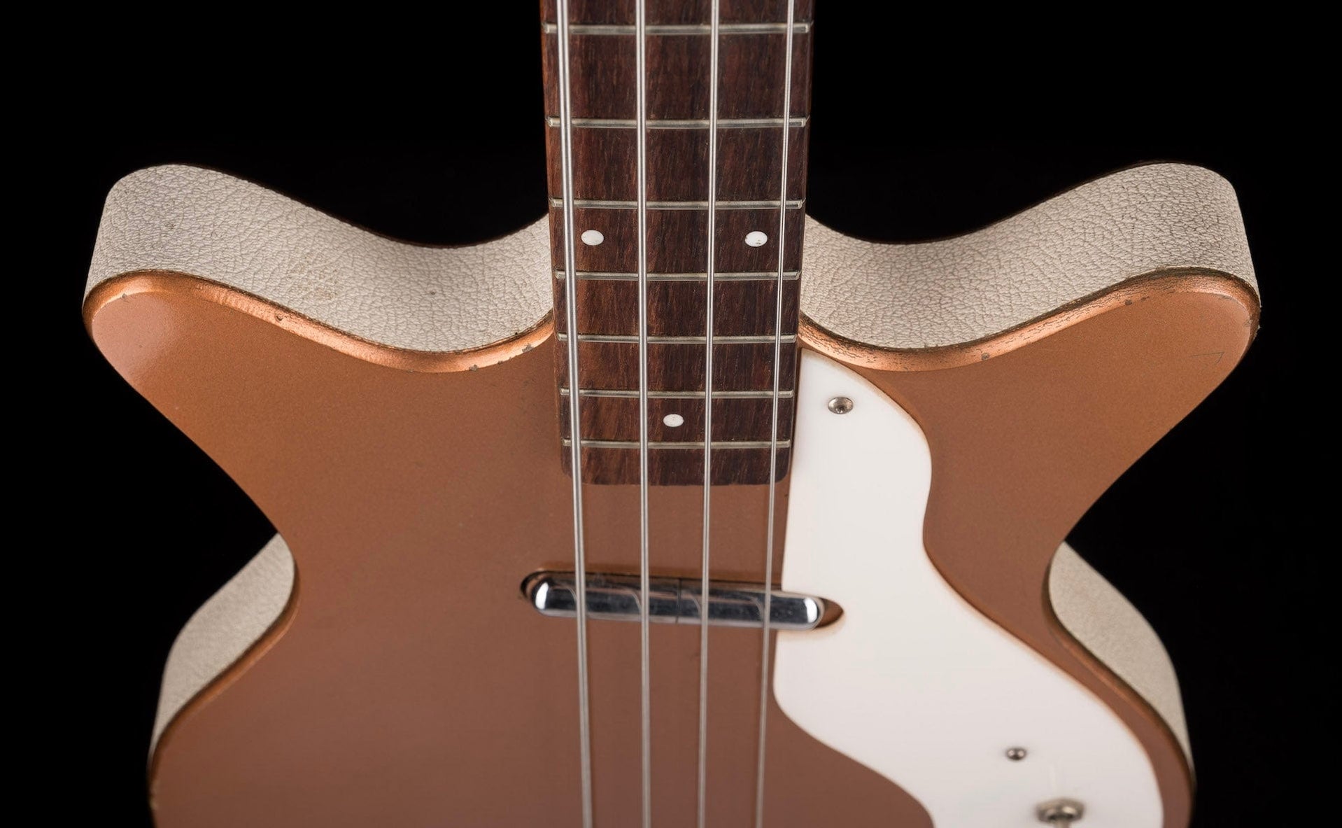 Vintage 1960's Danelectro Model 3412 Shorthorn Bass Copper With Bag ...