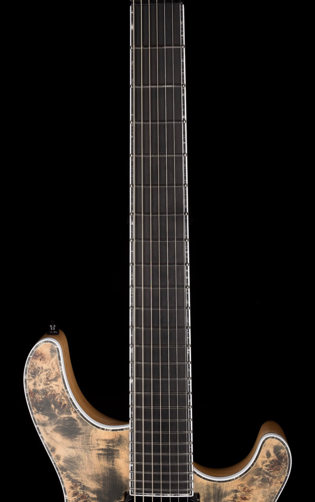 Mayones Regius 4Ever 7 String 3A Grade Eye Poplar Top Trans Graphite S ...