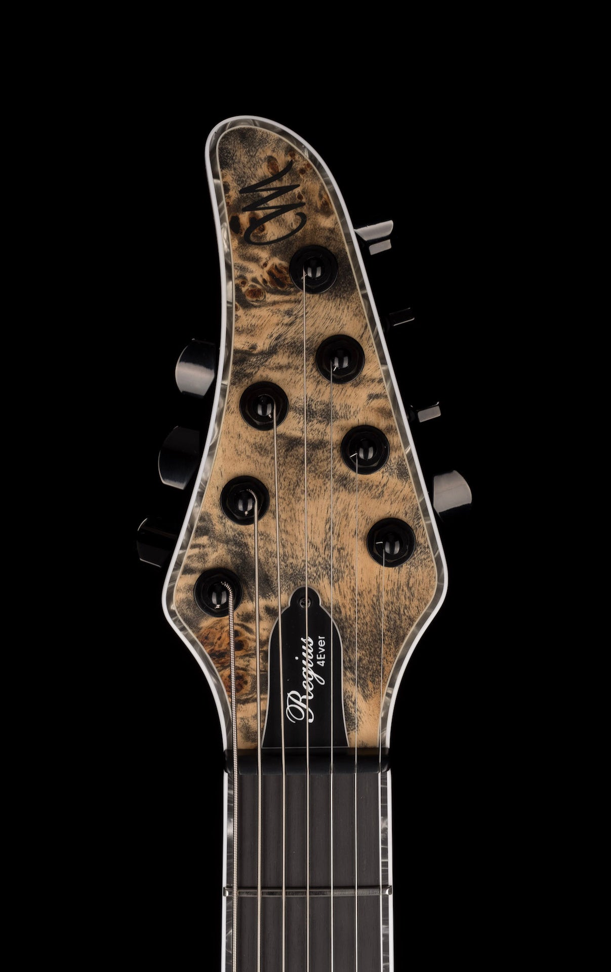 Mayones Regius 4Ever 7 String 3A Grade Eye Poplar Top Trans Graphite S ...