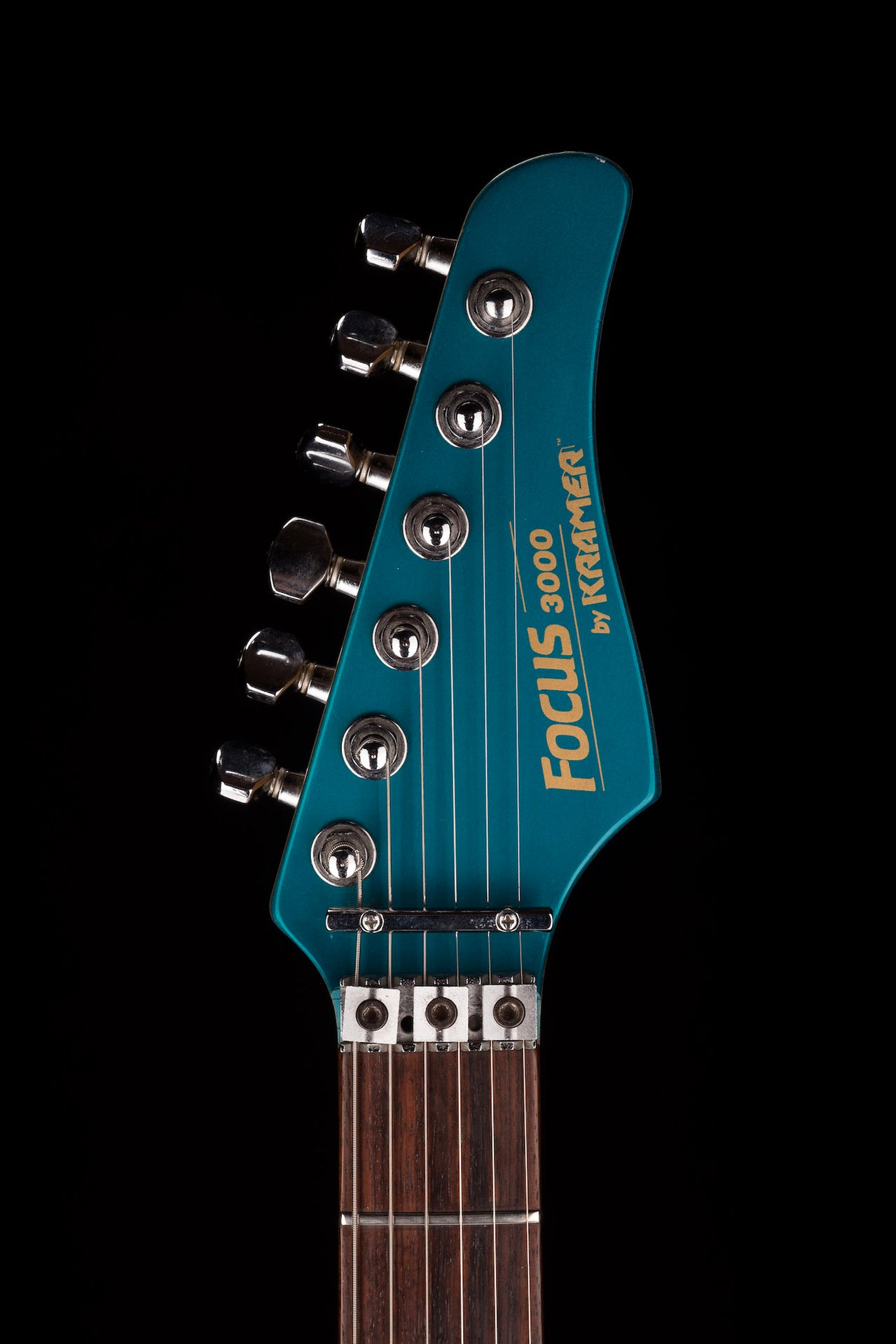 Pre Owned Kramer Focus 3000 HSS With Floyd Rose Metallic Blue With OHS ...
