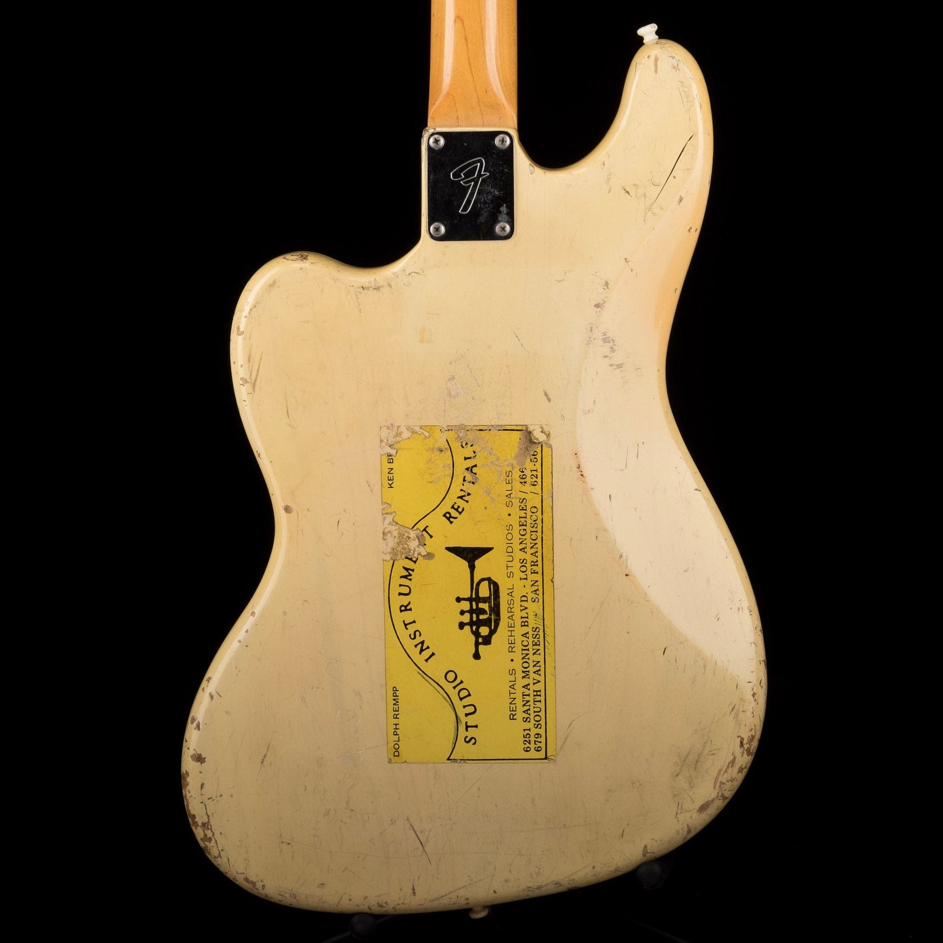 Vintage 1961 Fender Bass VI White Owned by Ry Cooder — Truetone Music