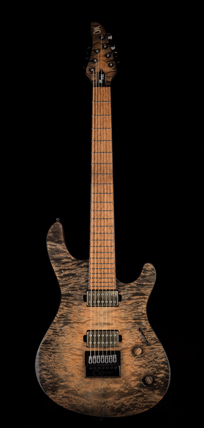 Mayones Regius 4Ever 7 String Baritone 5A Grade Quilted Flame Maple To ...