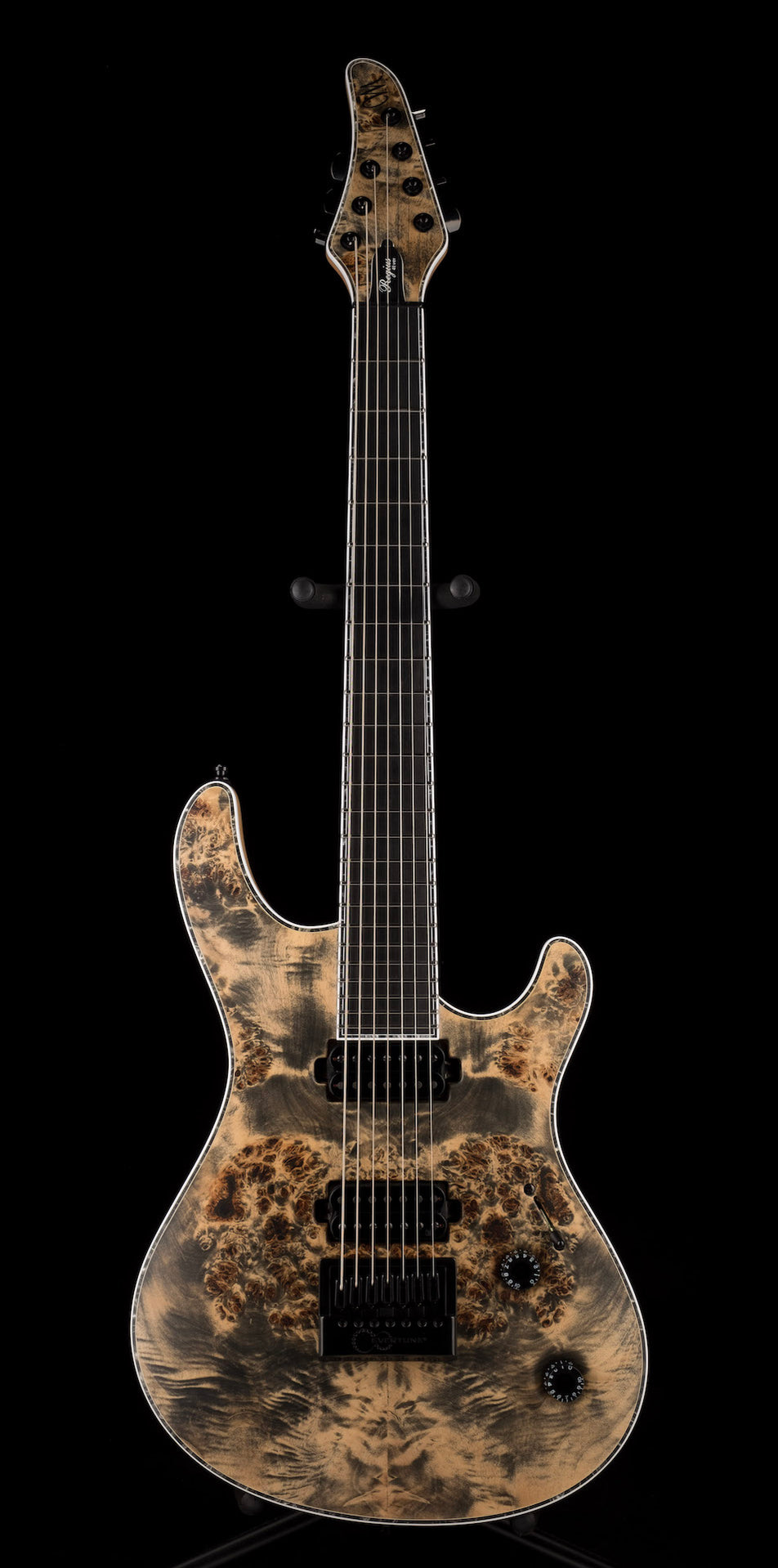 Mayones Regius 4Ever 7 String 3A Grade Eye Poplar Top Trans Graphite S ...