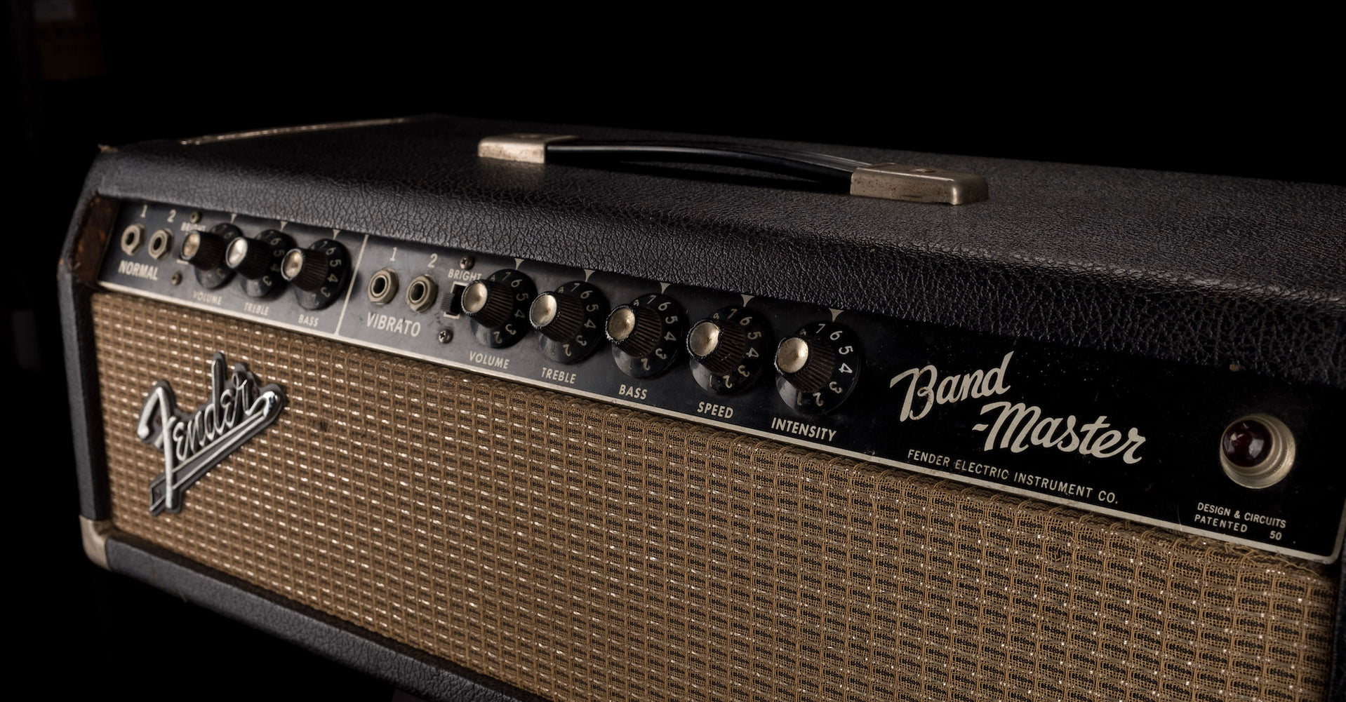 Pre Owned 1965 Fender Bandmaster Guitar Amp Head With Footswitch ...