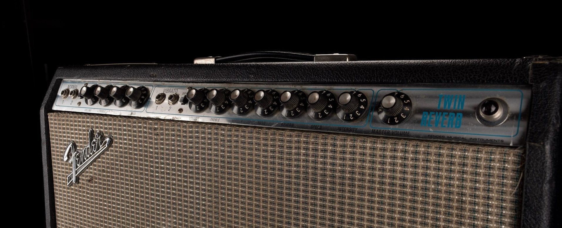 Vintage 1972 Fender Twin Reverb Guitar Amp Combo (Silverface) With Foo ...